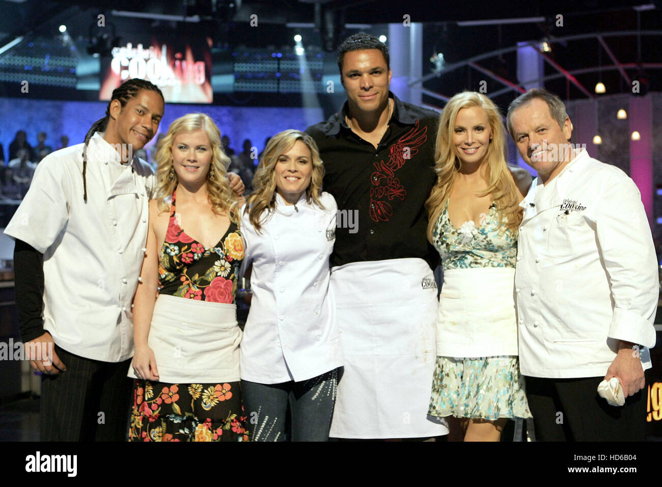 CELEBRITY COOKING SHOWDOWN, Govind Armstrong, Alison Sweeney, Cat Cora ...