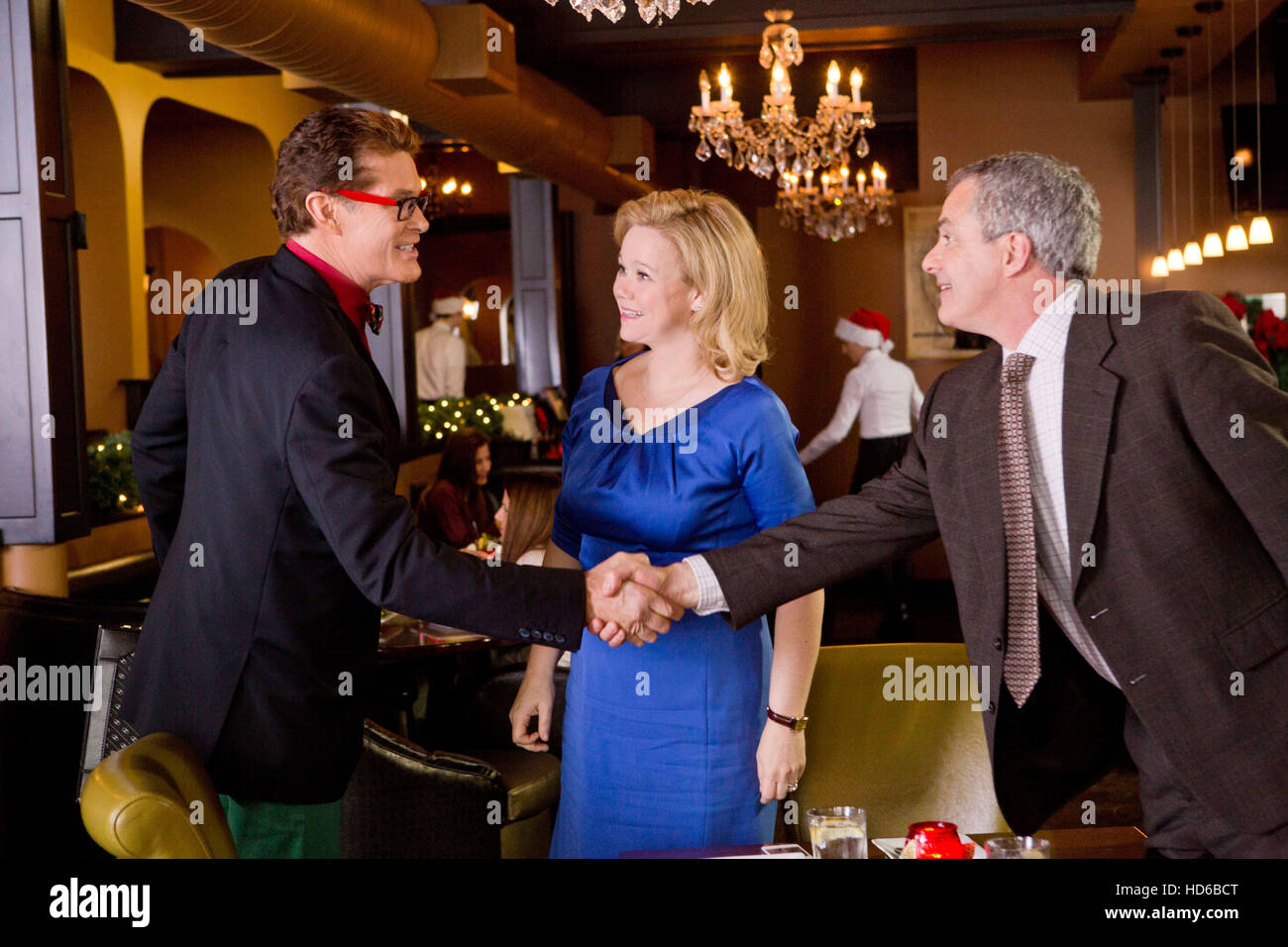 THE CHRISTMAS CONSULTANT, l-r: David Hasselhoff, Caroline Rhea, Barclay ...