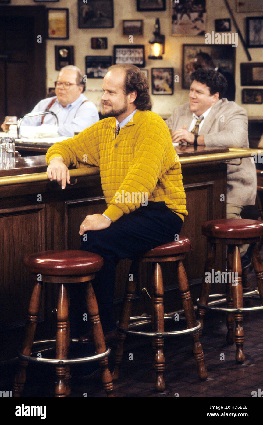 CHEERS, Paul Willson, Kelsey Grammer, George Wendt, 1982-1993. (c ...
