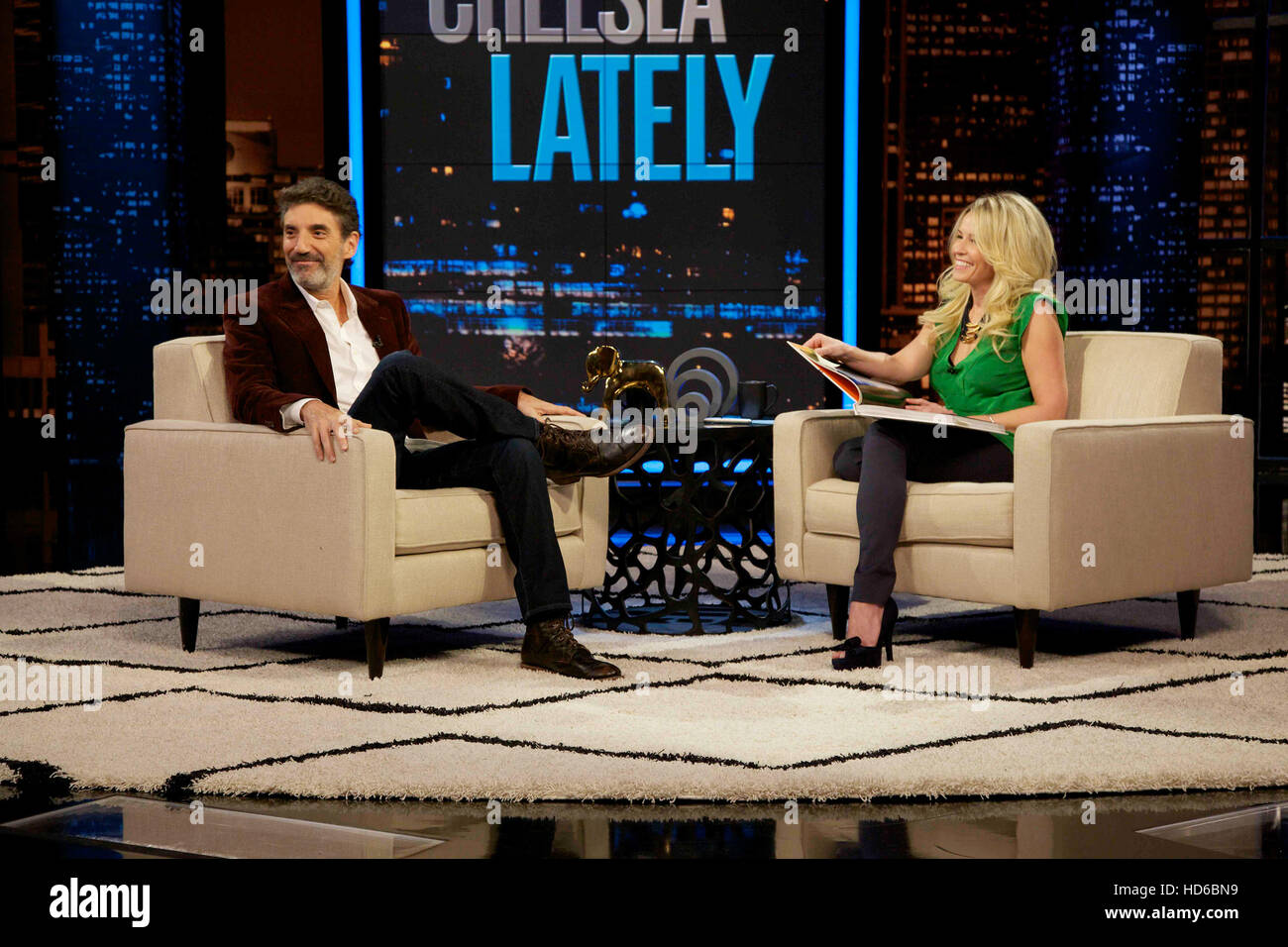 CHELSEA LATELY, (from left): Chuck Lorre, host Chelsea Handler, (Season ...