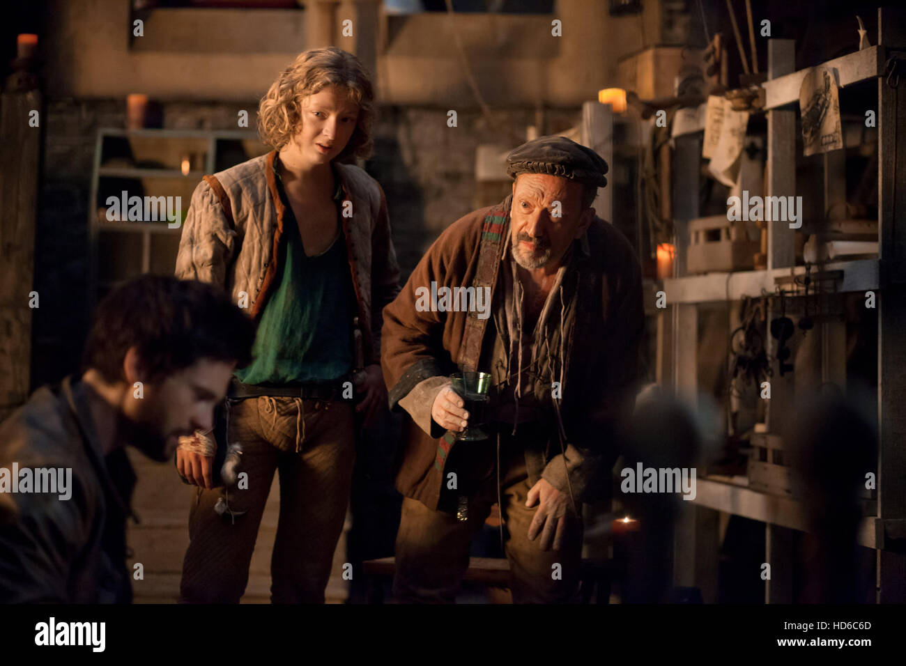 DA VINCI'S DEMONS, l-r: Tom Riley, Eros Vlahos, Allan Corduner in 'The ...