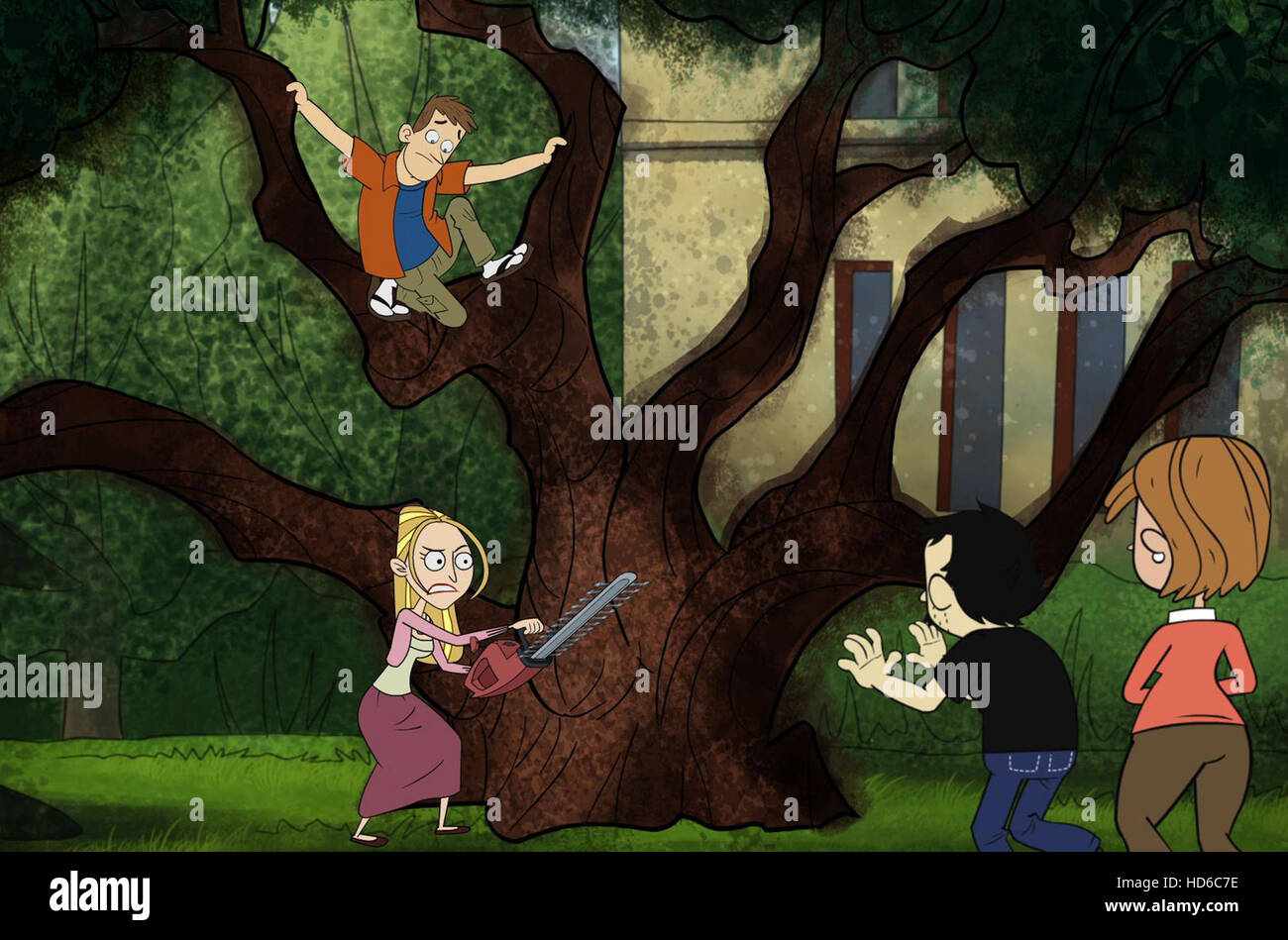 DAN VS., l-r: Amber, Chris, Dan in 'Dan vs. Anger Management' (Season 3 ...