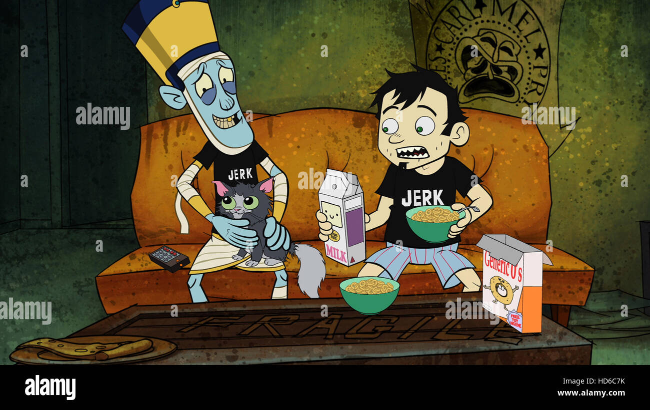 DAN VS., l-r: mummy (voice: Seth Green), Dan in 'Dan vs. The Mummy ...