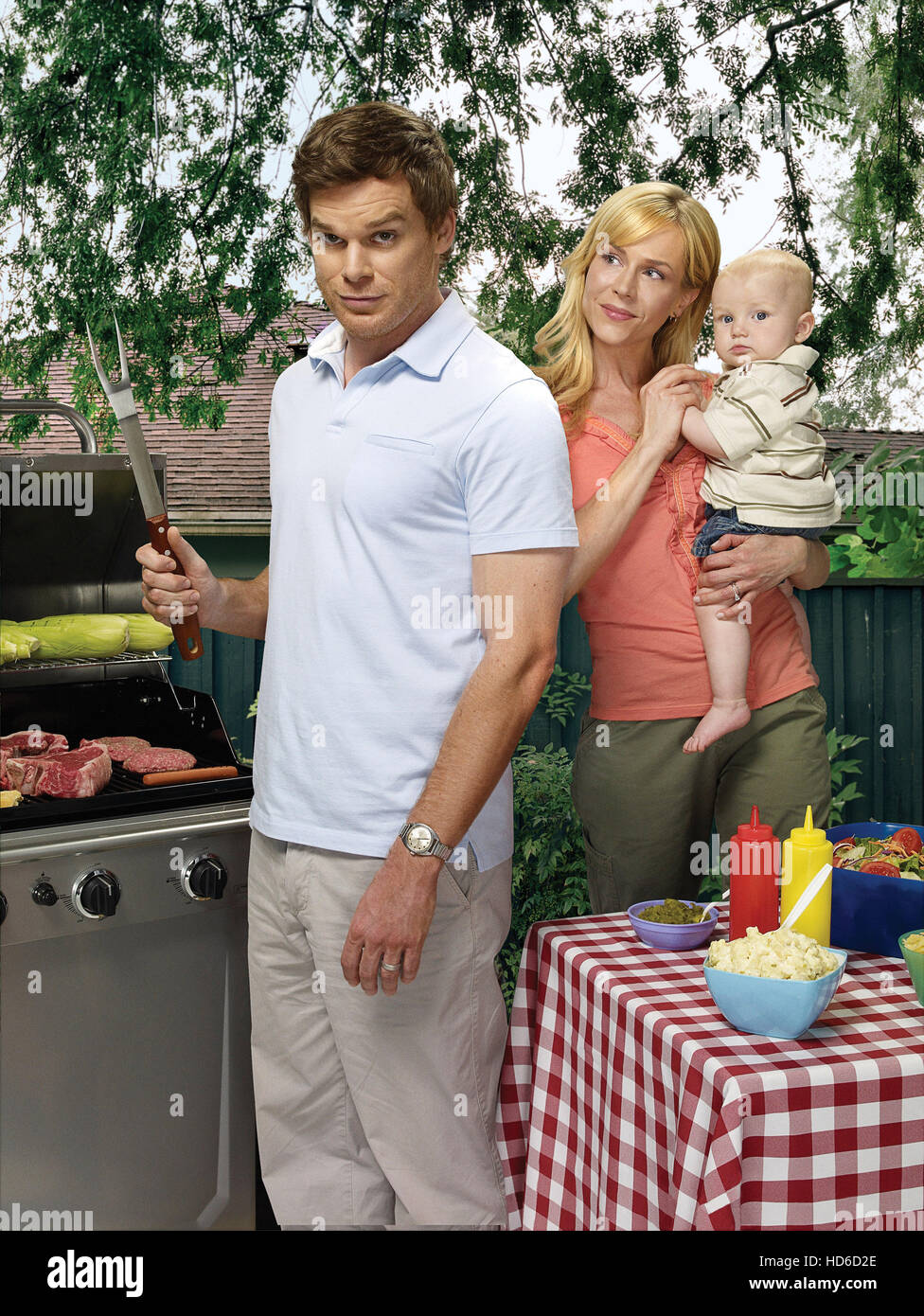 DEXTER, (from left): Michael C. Hall, Julie Benz, (Season 4), 2006 ...