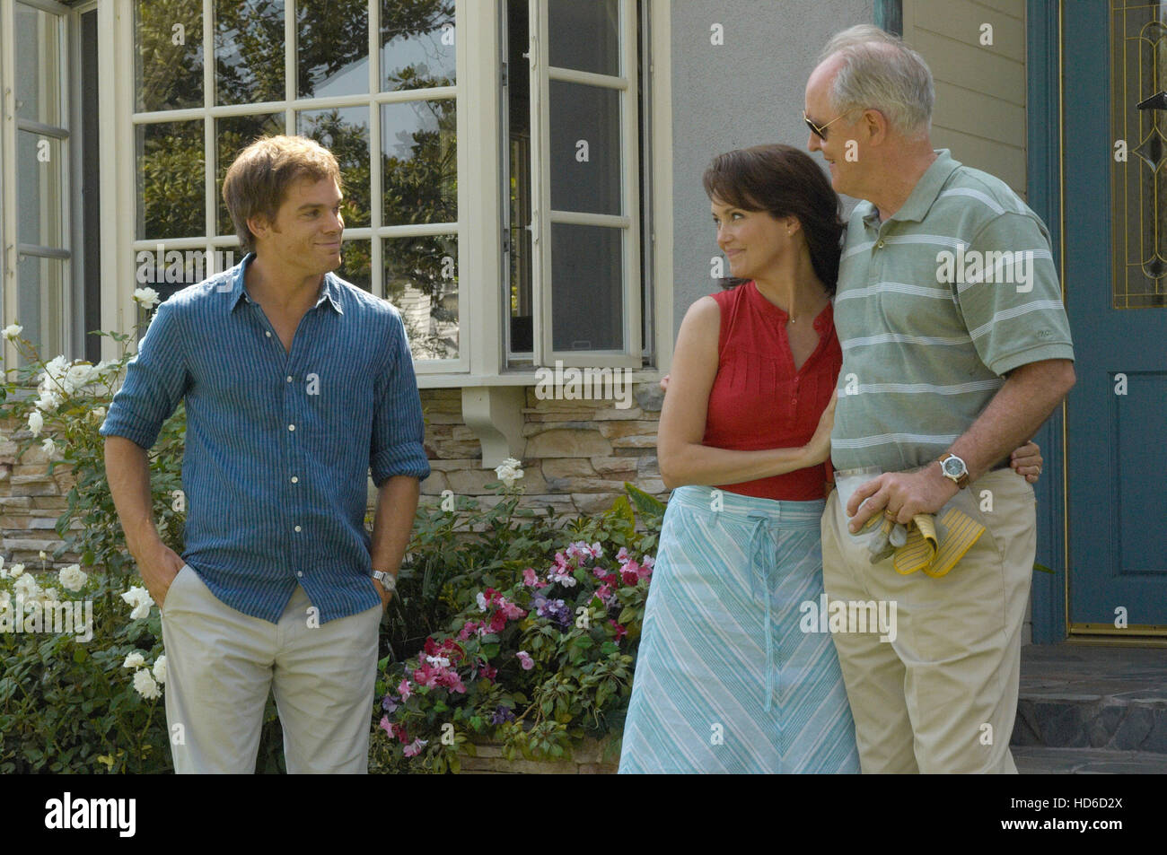 DEXTER, (from left): Michael C. Hall, Julia Campbell, John Lithgow, 'Road Kill', (Season 4, ep ...