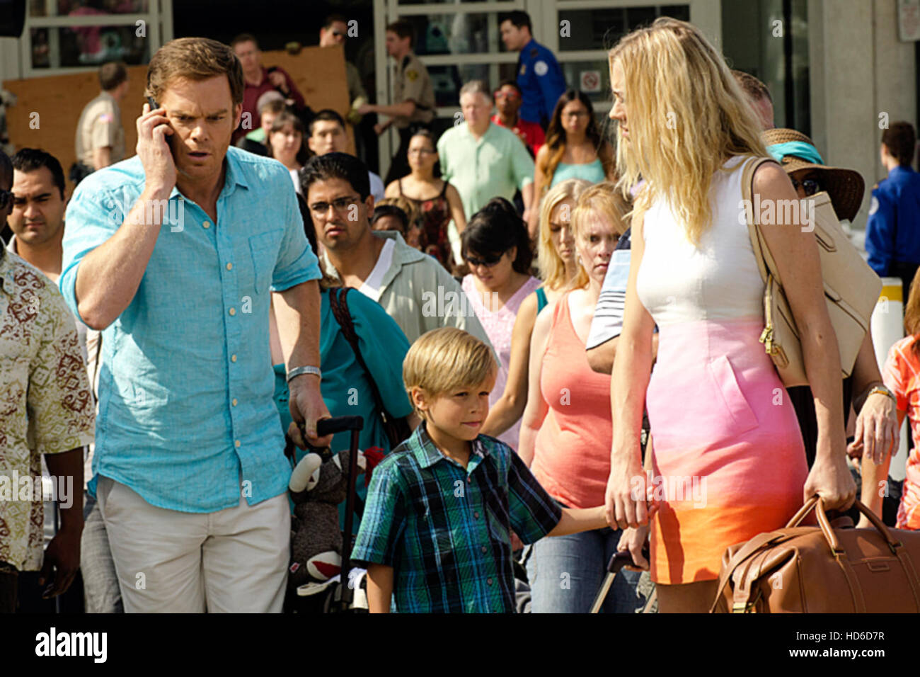 DEXTER, l-r: Michael C. Hall, Jadon Wells, Yvonne Strahovski in ...