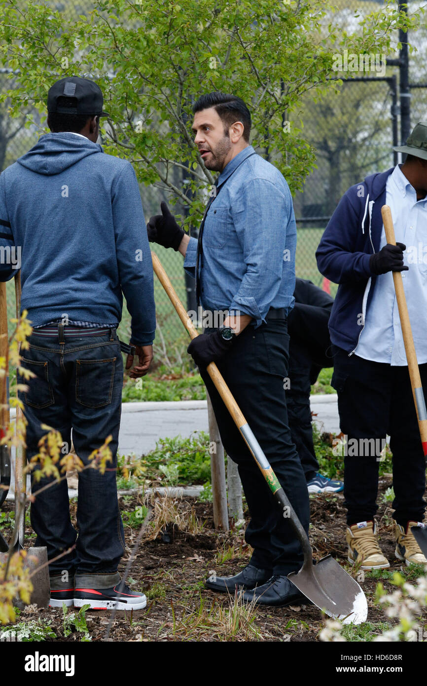 DREAM SCHOOL, (from left): Tevin (back to camera), Adam Richman, Gabe ...