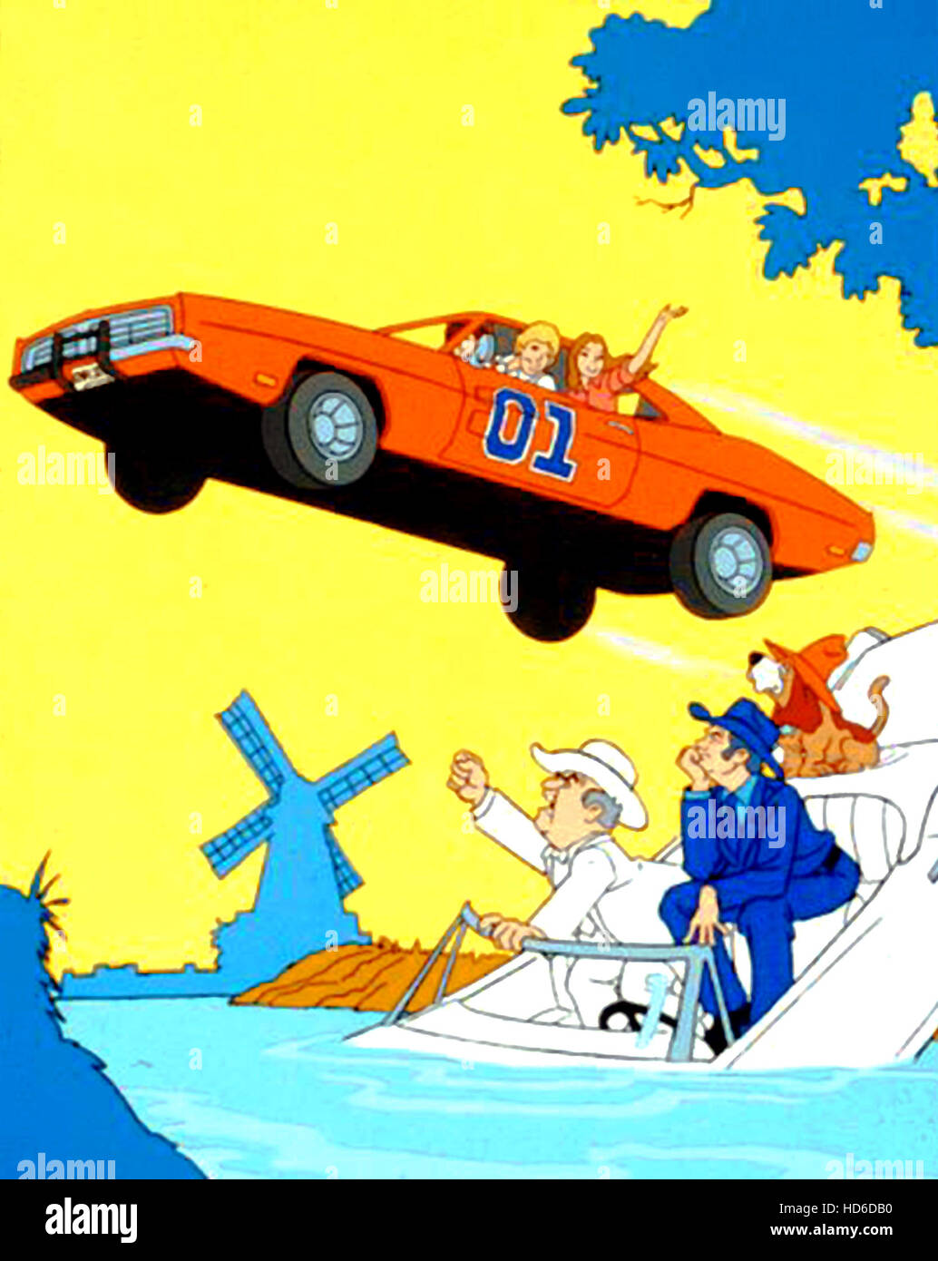 THE DUKES, (animated DUKES OF HAZZARD), Coy Duke, Daisy Duke, Boss Hogg ...