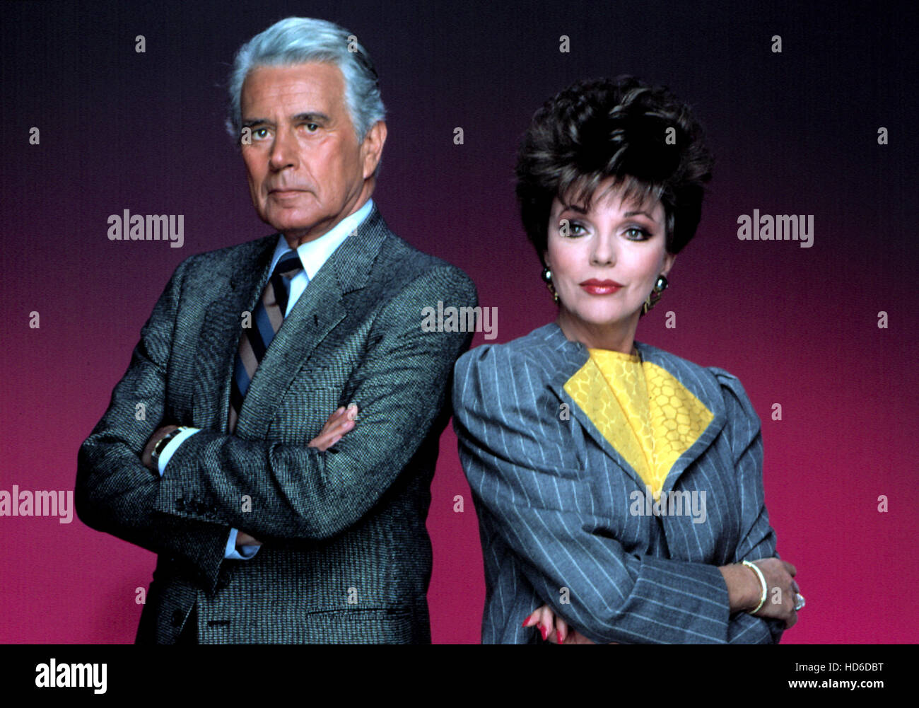 DYNASTY, John Forsythe and Joan Collins as Blake Carrington and Alexis ...