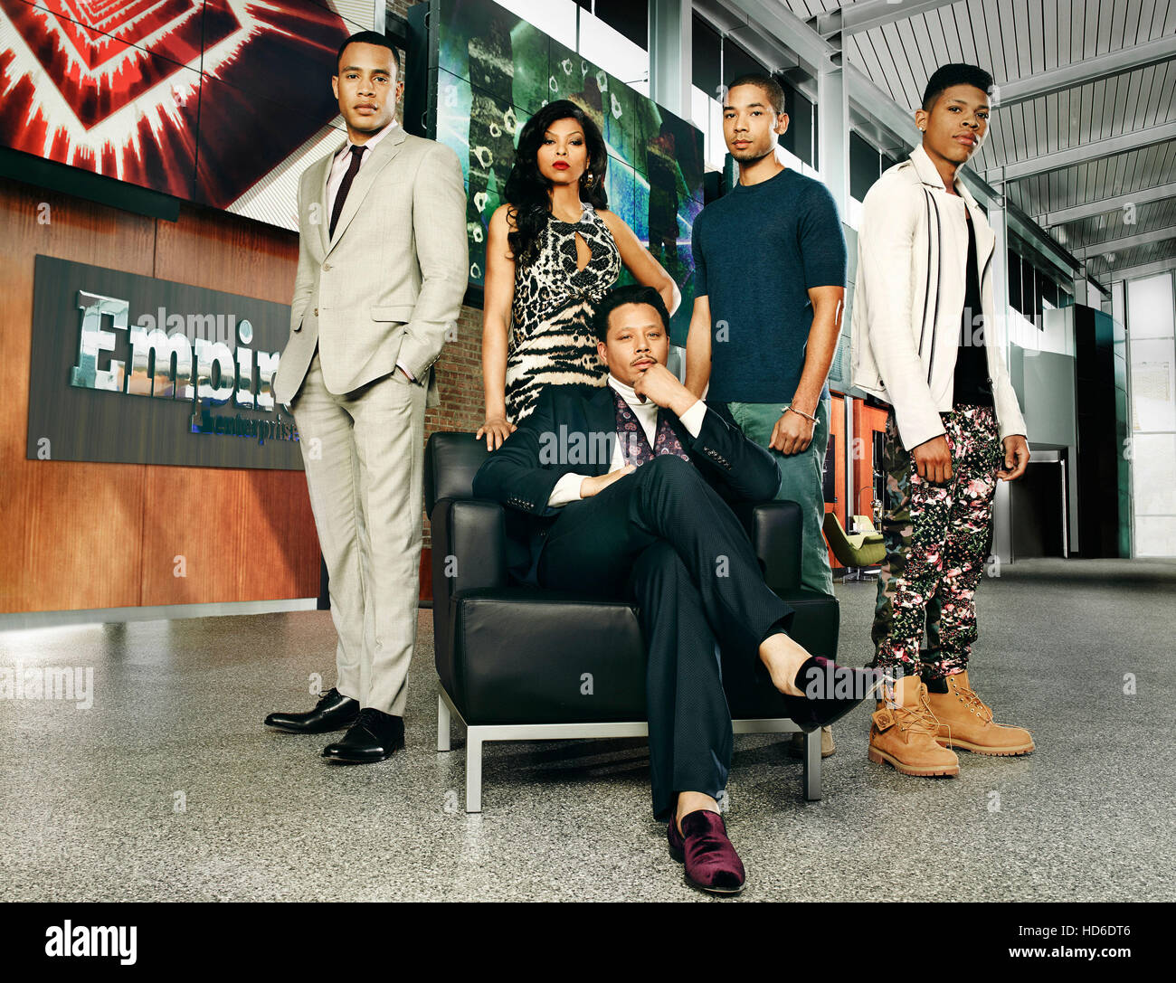 EMPIRE, l-r: Trai Byers, Taraji P. Henson, Terrence Howard, Jussie ...