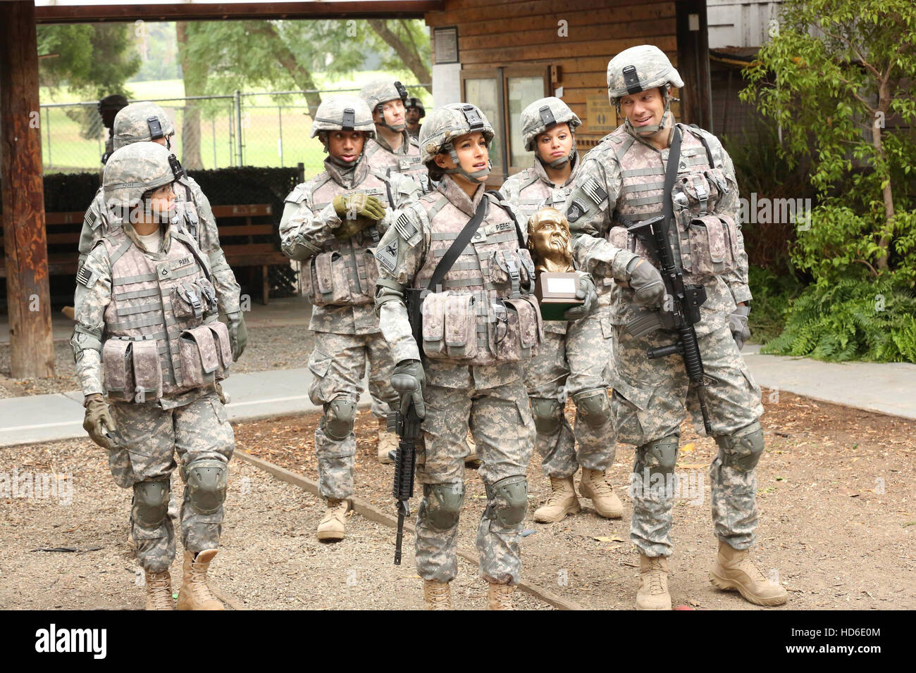 ENLISTED, l-r: Tania Gunadi, Maronzio Vance, Kyle Davis, Angelique ...