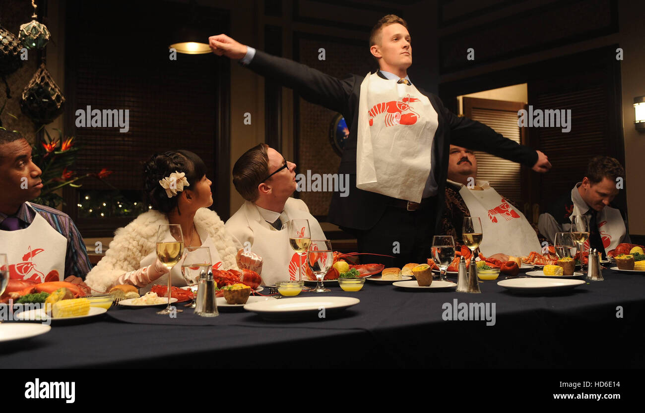 ENLISTED, l-r: Maronzio Vance, Tania Gunadi, Mort Burke, Ross Phillips ...