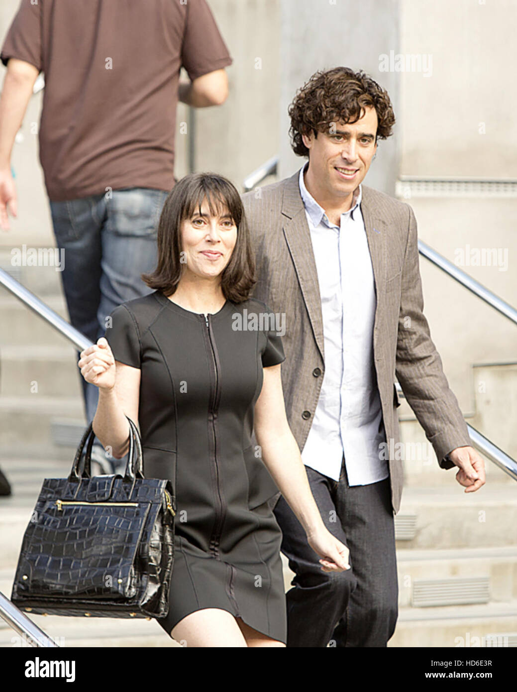 EPISODES, (from left): Andrea Rosen, Stephen Mangan, 'Episode Seven ...