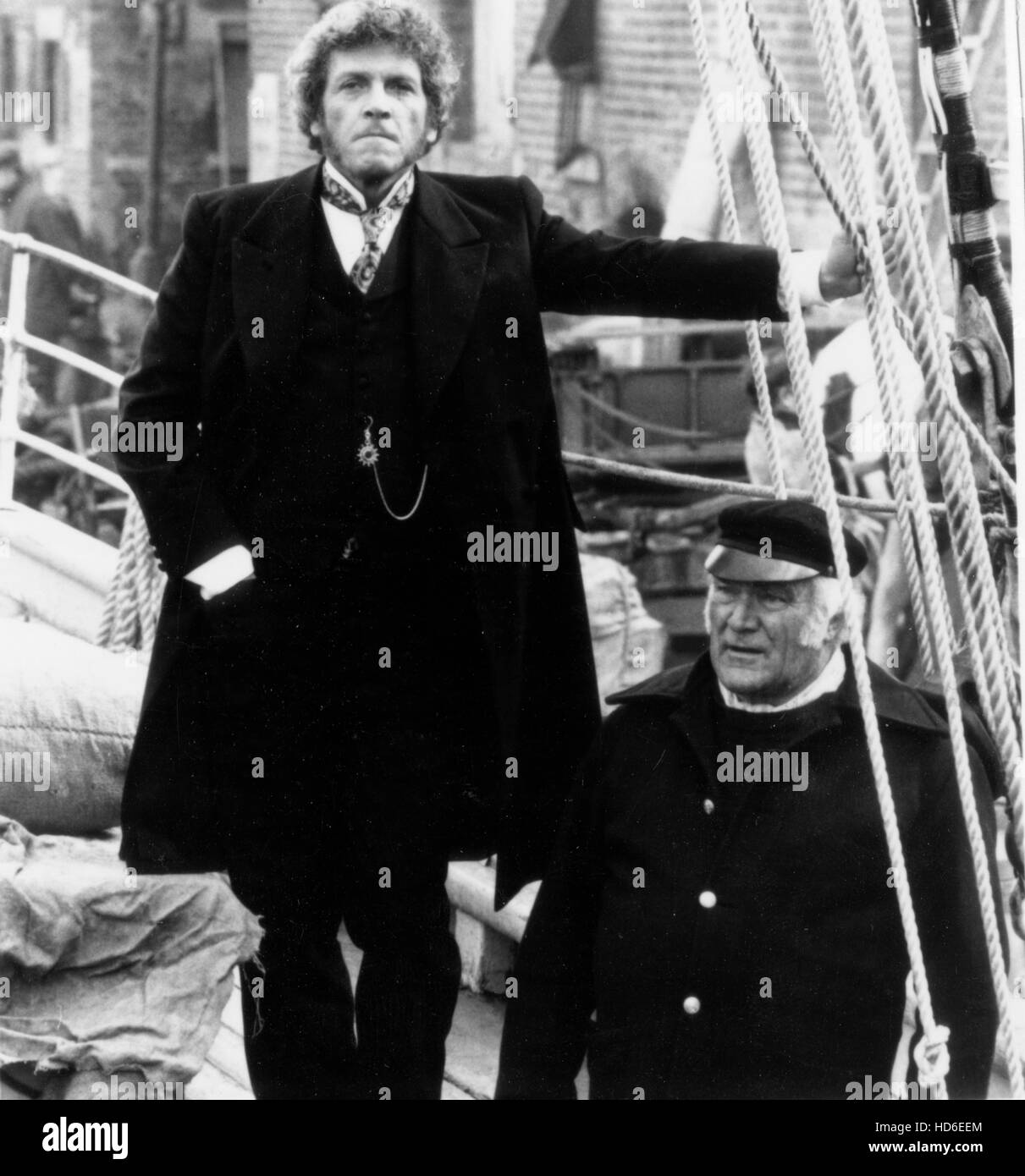 THE ONEDIN LINE, from left, Peter Gilmore, Howard Lang, ca. 1977 Stock ...