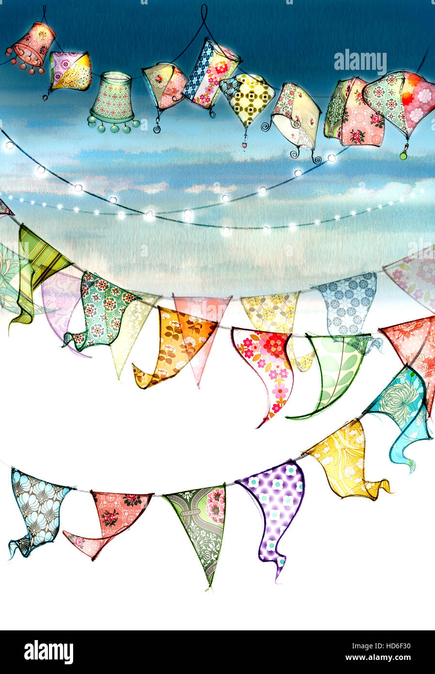 Art bunting hi-res stock photography and images - Alamy