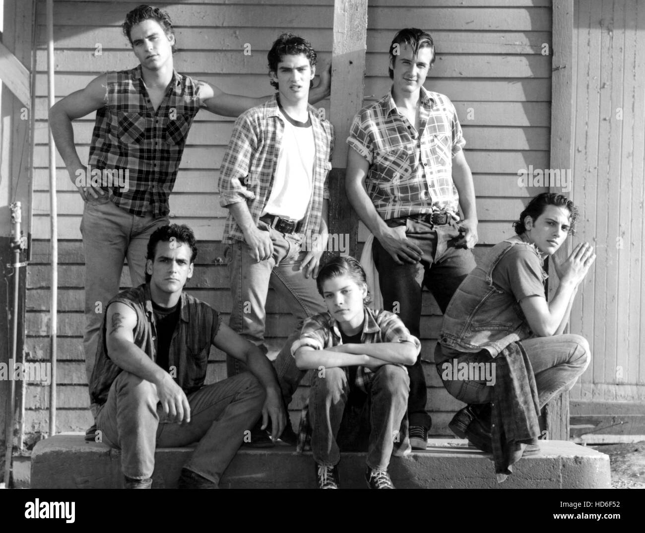 THE OUTSIDERS, (back, l to r): Boyd Kestner, Rodney Harvey, David ...