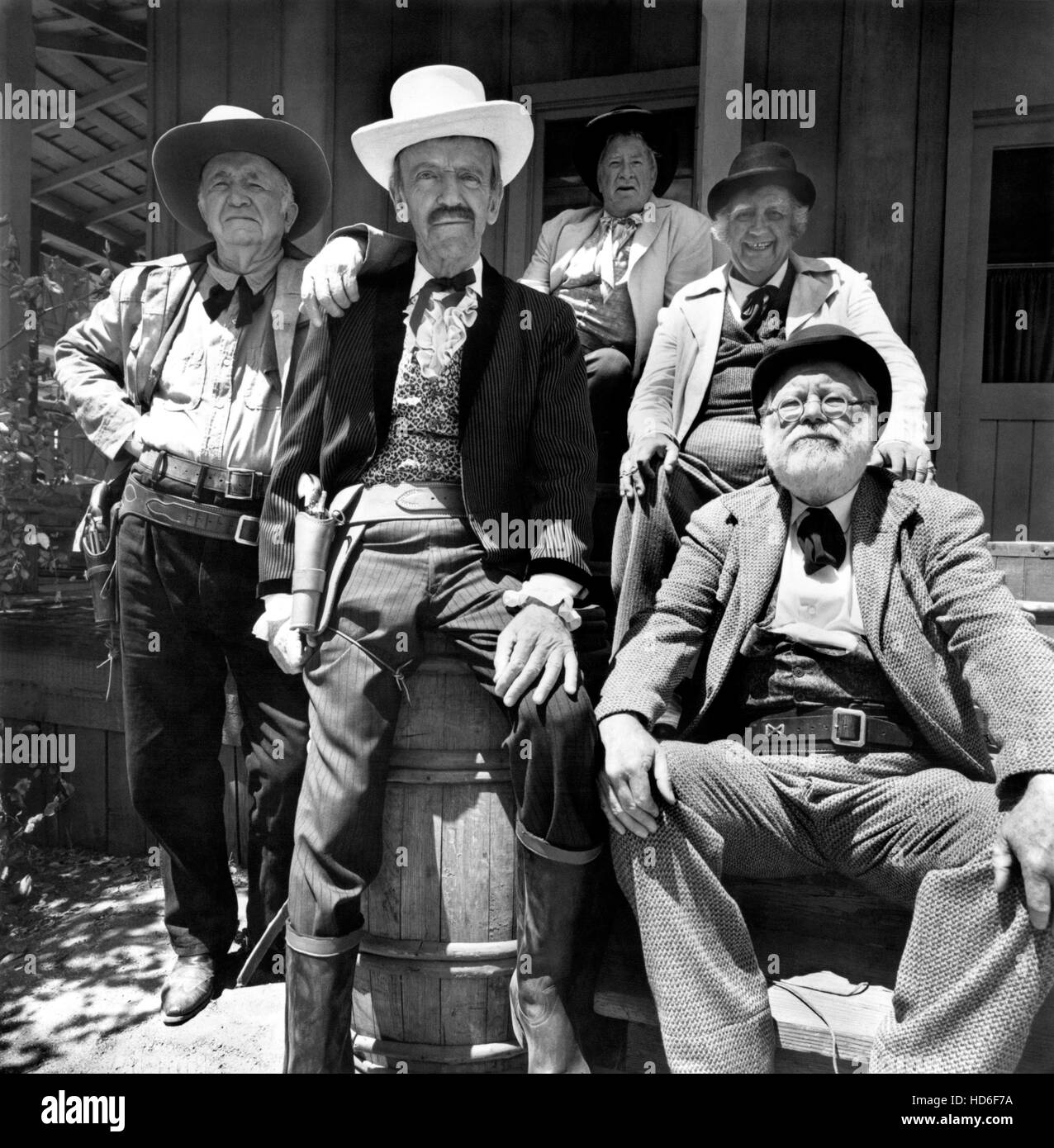 THE OVER-THE-HILL-GANG RIDES AGAIN, from left: Walter Brennan, Fred ...
