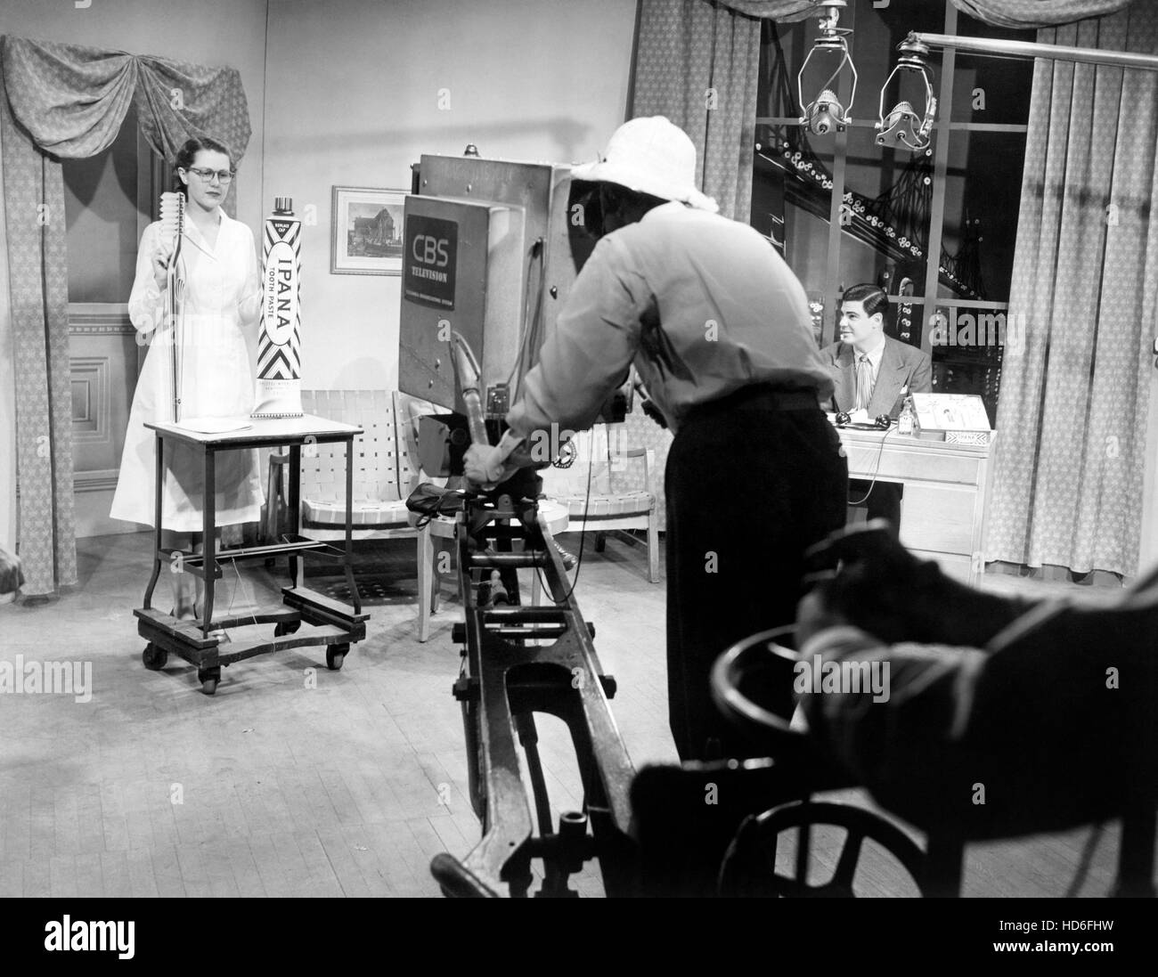 PARTY LINE, commercial for Ipana toothpaste being broadcast as host ...