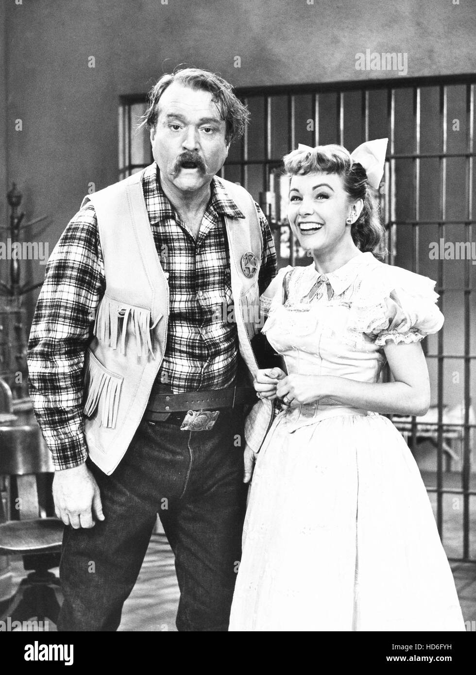 THE RED SKELTON SHOW, from left: Red Skelton, Terry Moore, 'Deadeye ...