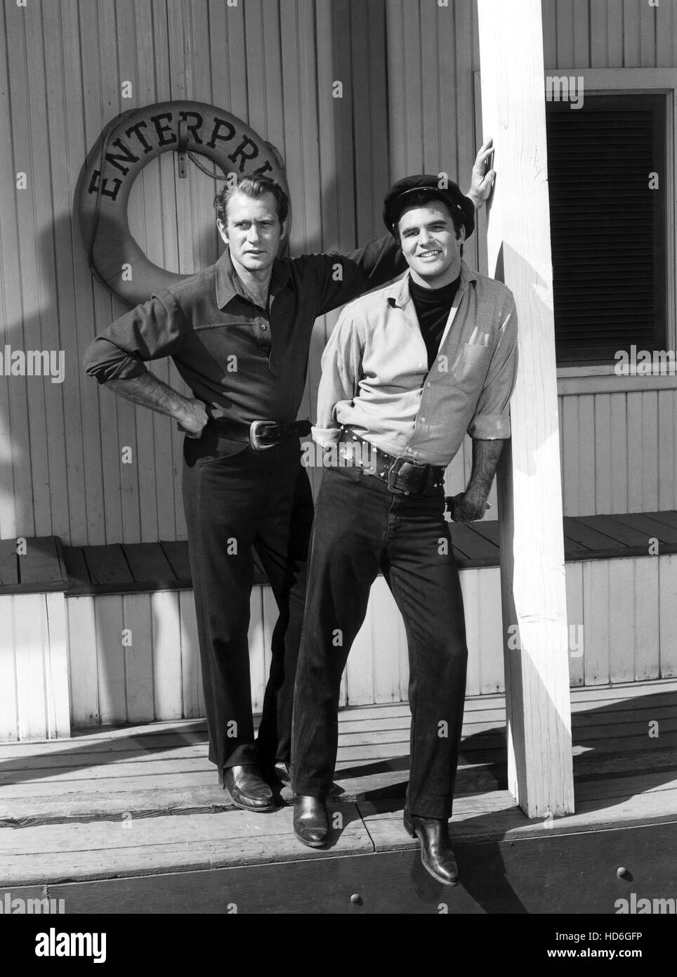 RIVERBOAT, Darren McGavin, Burt Reynolds, 1959-61 Stock Photo - Alamy