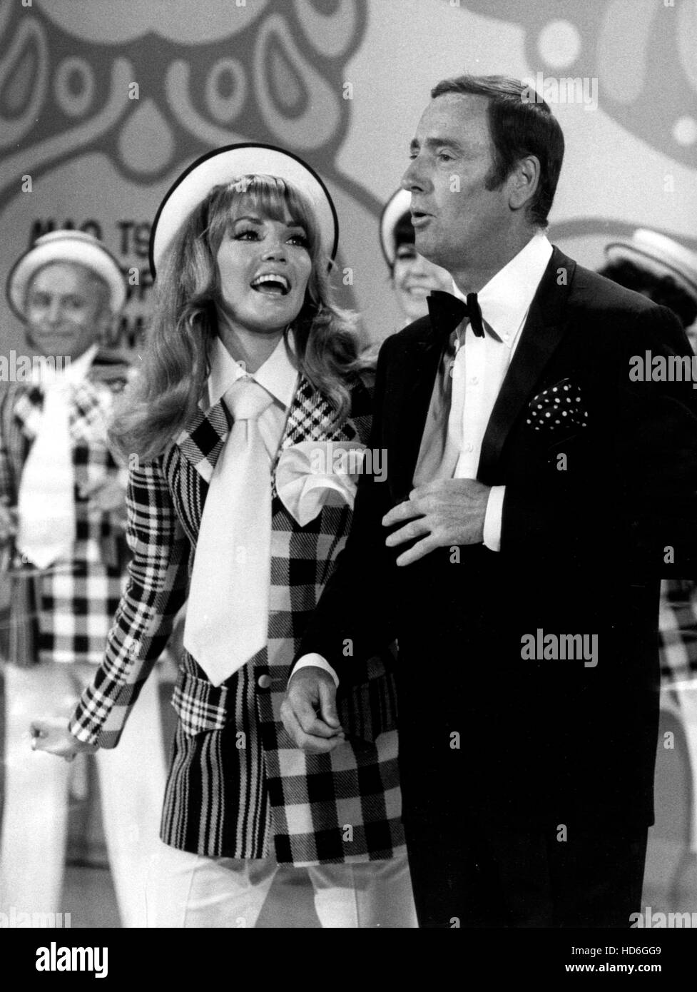 ROWAN & MARTIN'S LAUGH-IN, from left, Pamela Rodgers, Dick Martin, 1968 ...