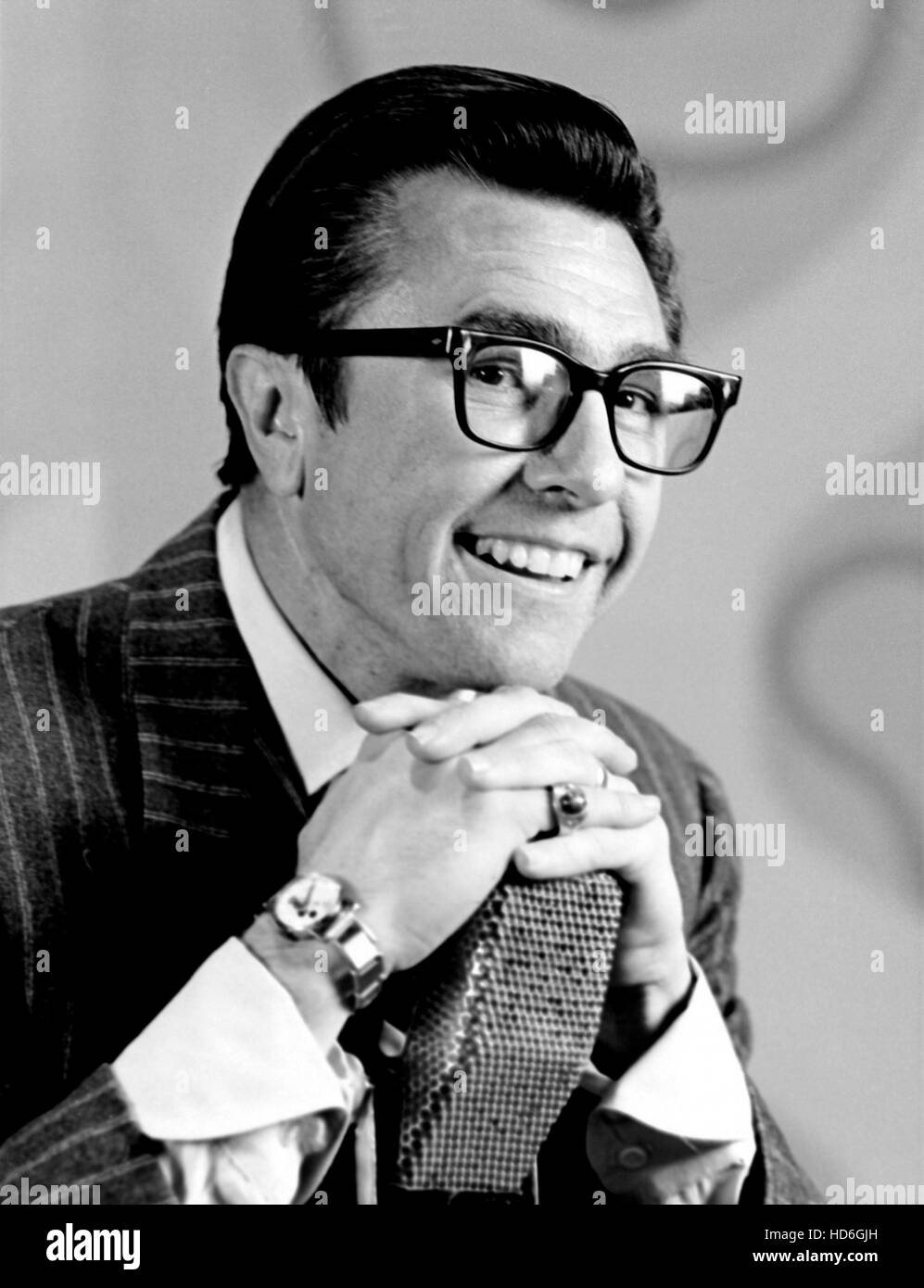 ROWAN & MARTIN'S LAUGH-IN, Gary Owens, 1968-73 Stock Photo - Alamy