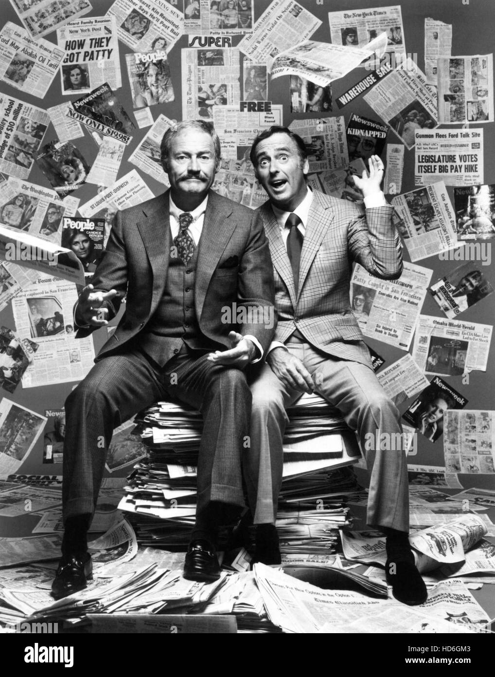 THE ROWAN AND MARTIN REPORT, from left: Dan Rowan, Dick Martin, 1975 ...