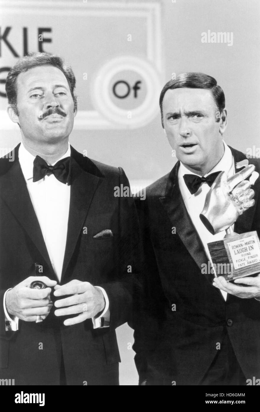ROWAN & MARTIN'S LAUGH-IN, (from left): Dan Rowan, Dick Martin, (with ...