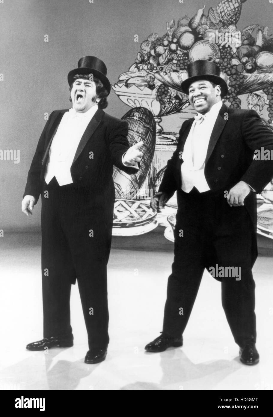 ROWAN & MARTIN'S LAUGH-IN, (from left): Buddy Hackett, Johnny Brown ...