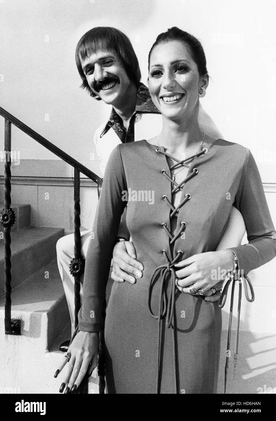 THE SONNY AND CHER COMEDY HOUR, from left, Sonny Bono, Cher, 1971-74 ...