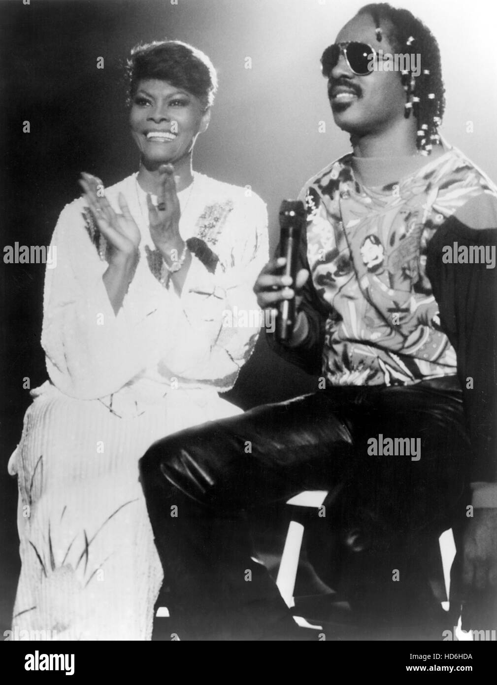 SOLID GOLD, Dionne Warwick & Stevie Wonder, singing a duet of the songs ...