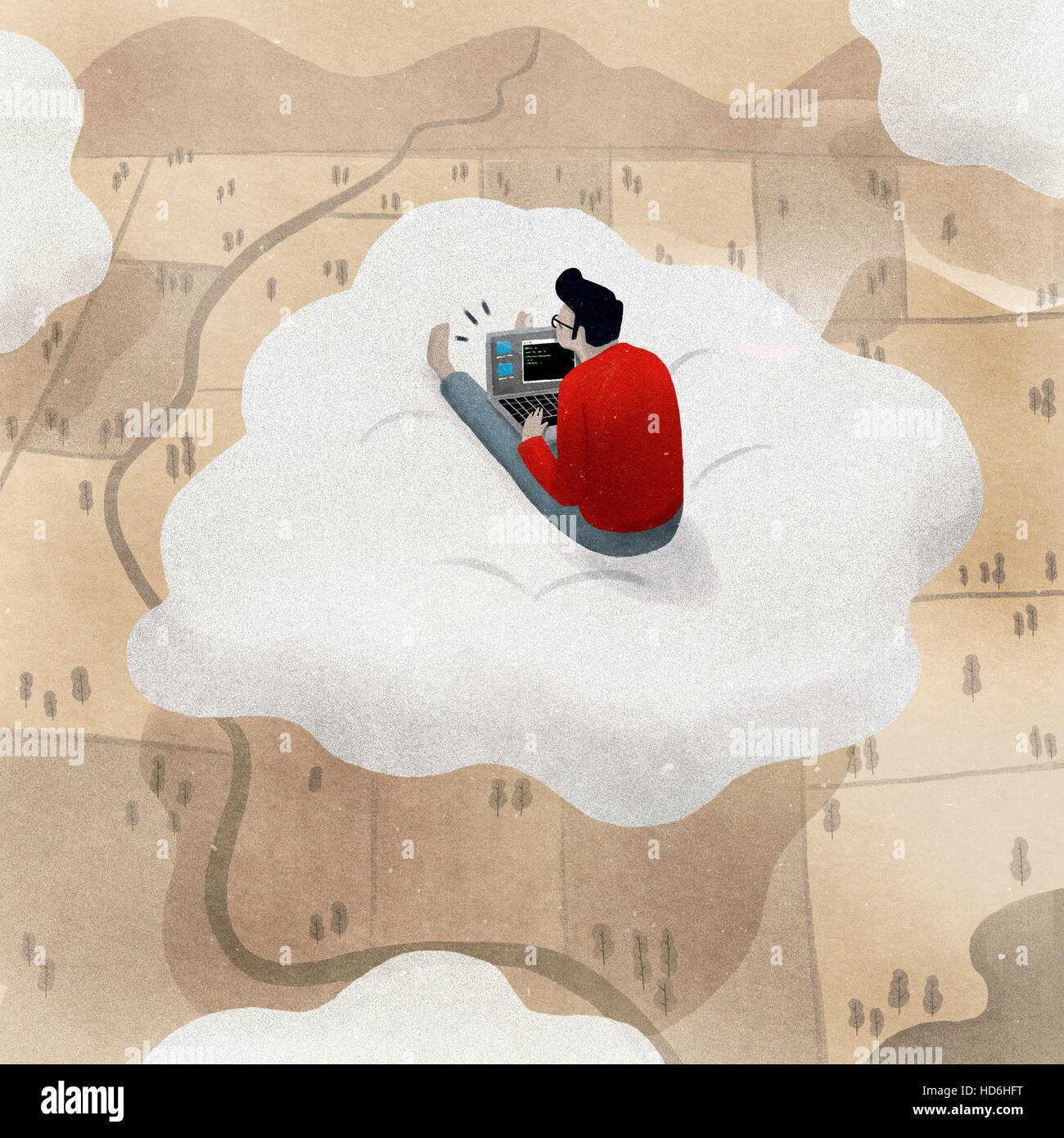 Laptop art hi-res stock photography and images - Alamy