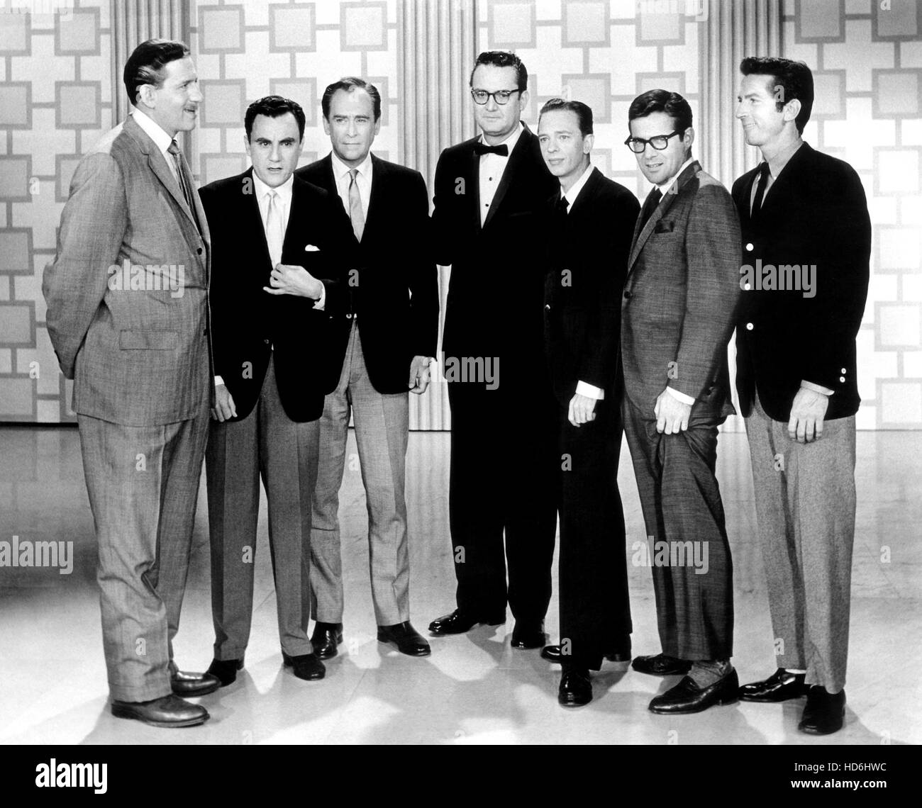 THE STEVE ALLEN SHOW, from left, Dayton Allen, Bill Dana, Louis Nye ...