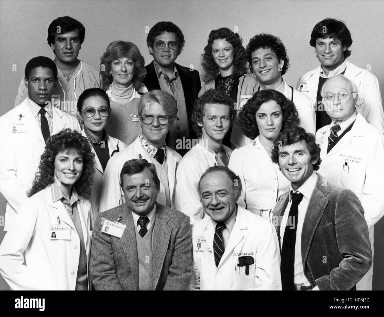 ST. ELSEWHERE (top row l-r): Kavi Raz, Christina Pickles, G.W. Bailey ...