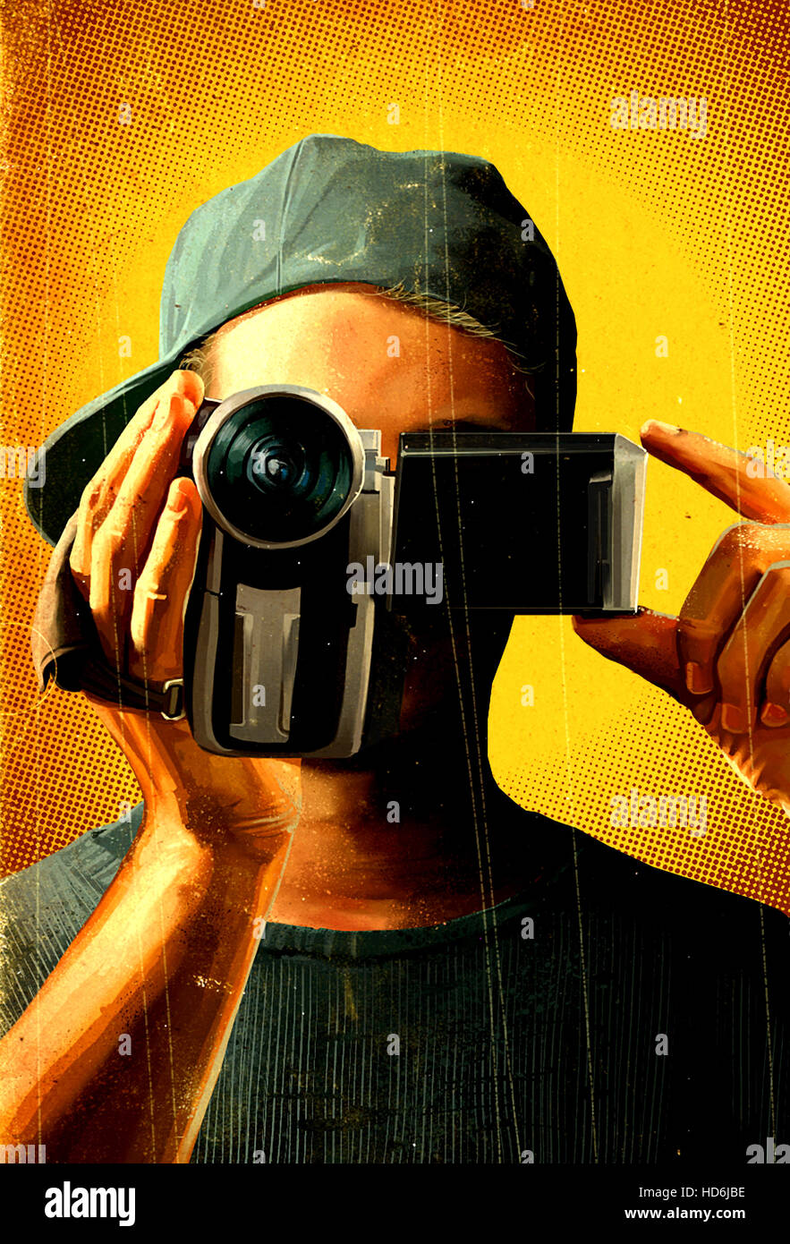Camera man illustration hi-res stock photography and images - Alamy