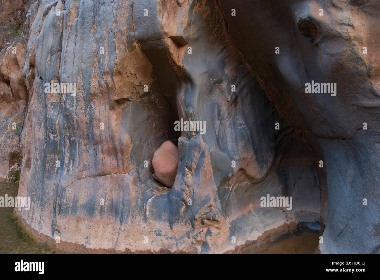 Precambrian Vishnu basement rocks exposed along the Colorado River in ...