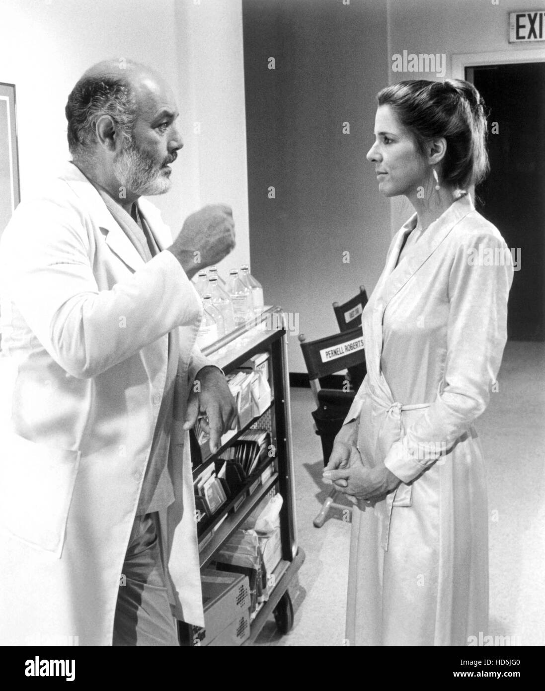 TRAPPER JOHN, M.D., l-r: Pernell Roberts, Patti Davis in 'All About ...