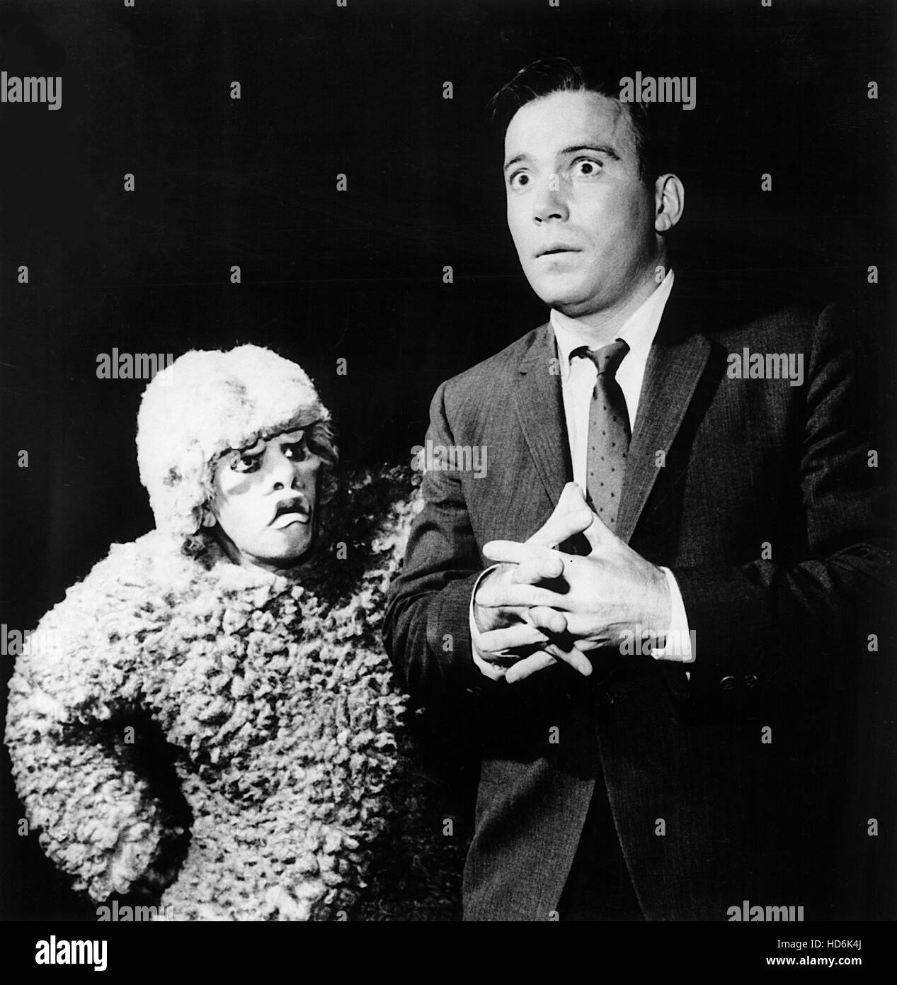 TWILIGHT ZONE, Nick Cravat (as The Gremlin), William Shatner, in the ep ...