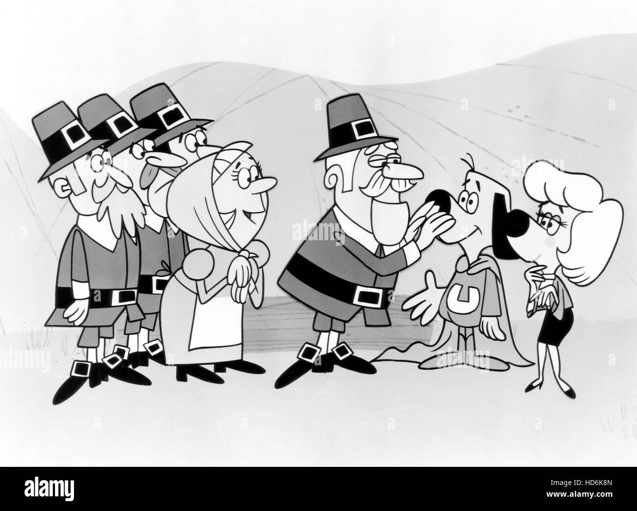UNDERDOG, Pilgrims, Underdog (second from right), Polly Purebred, 1964 ...