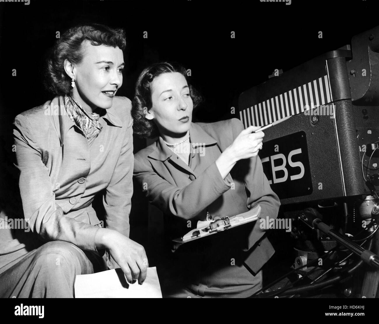 VANITY FAIR, hostess Dorothy Doan, director Frances Buss on-set, (ca ...