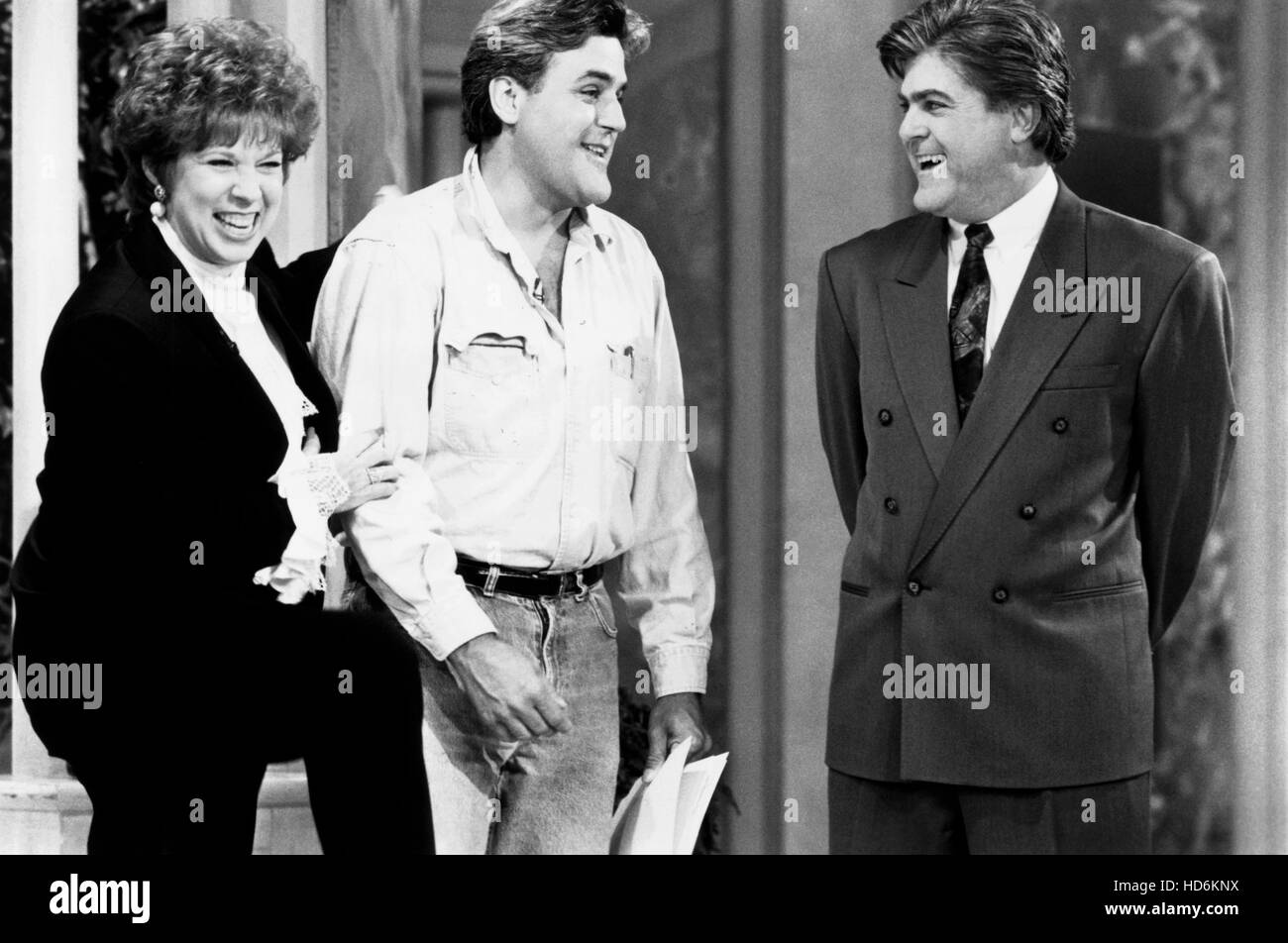 VICKI!, (from left): host Vicki Lawrence, Jay Leno, celebrity look-a ...