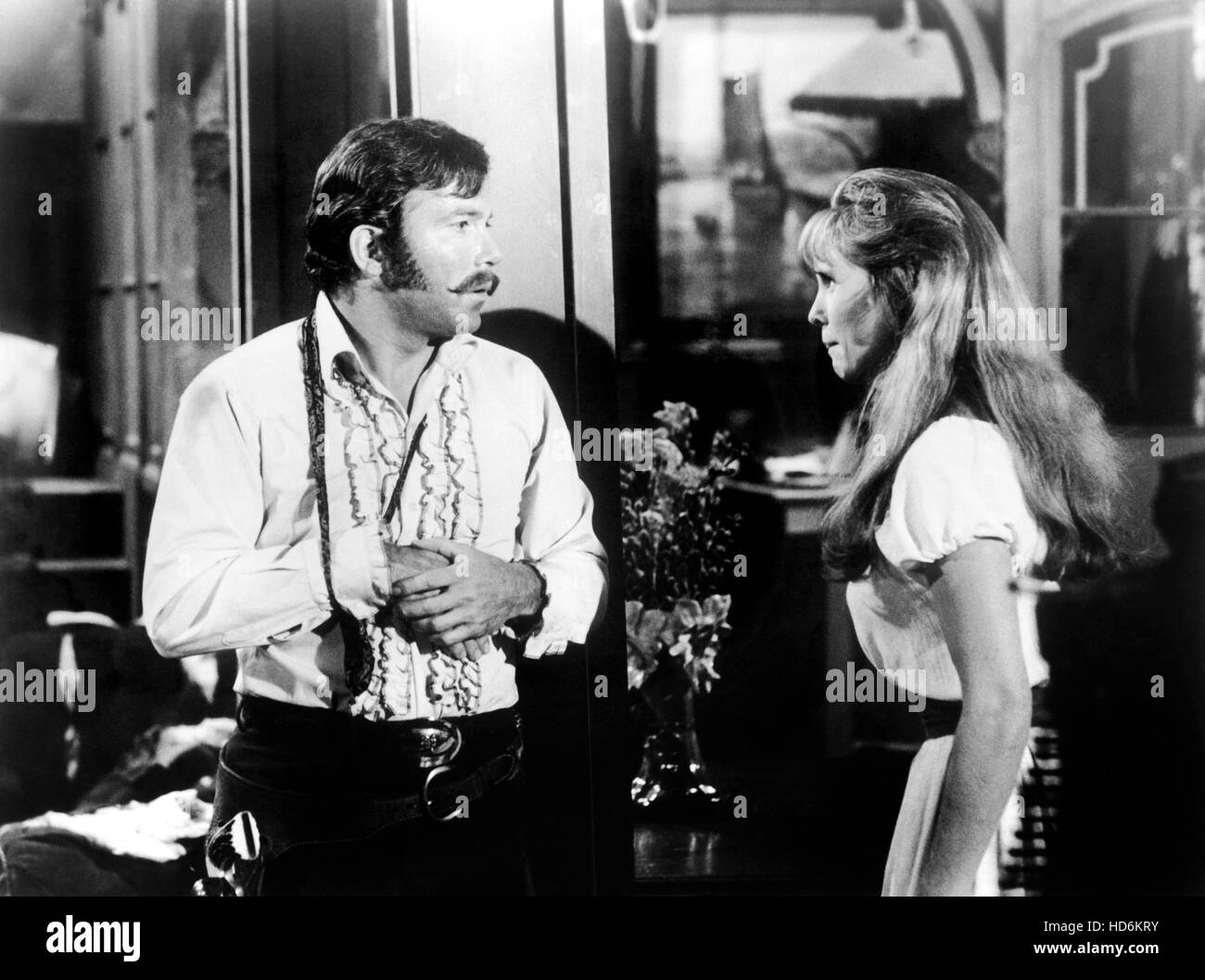 THE VIRGINIAN, from left: William Shatner, Jill Townsend in 'Black Jade ...