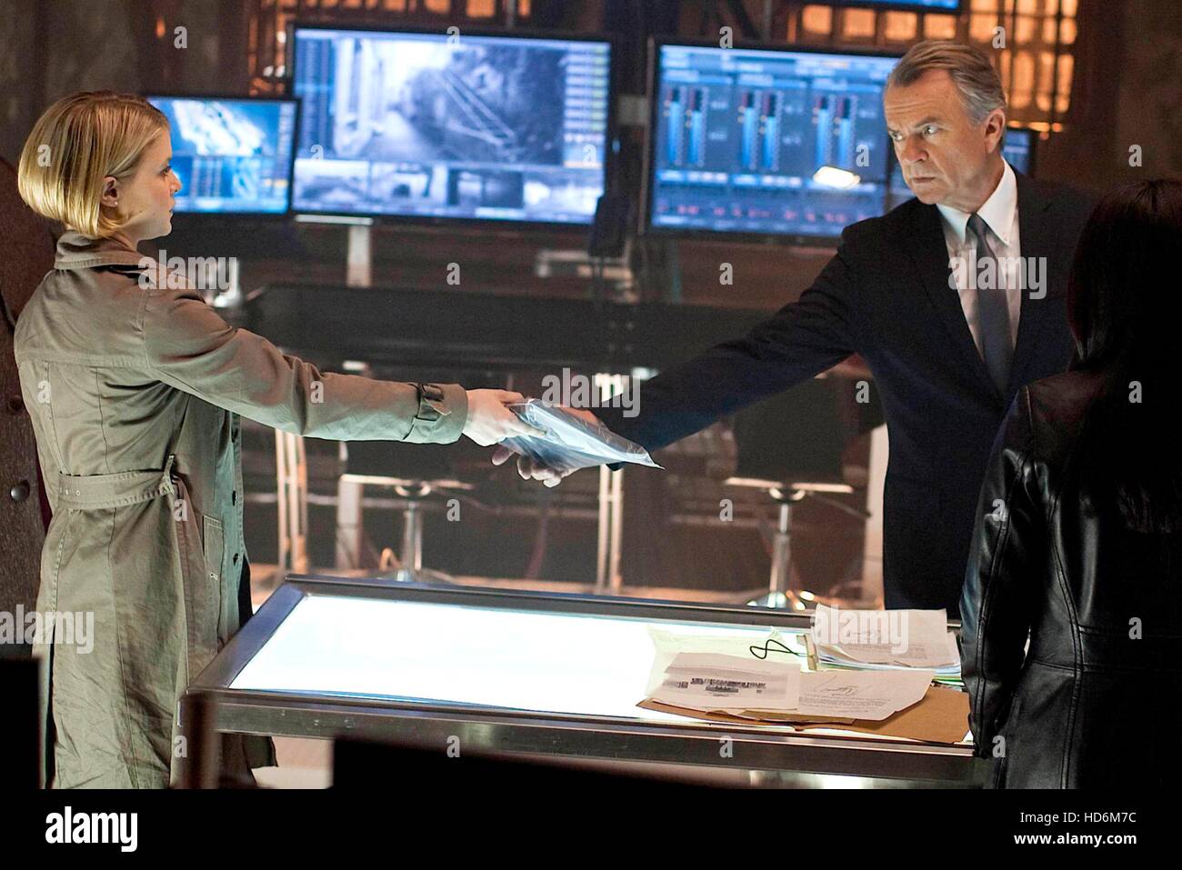 ALCATRAZ, (from left): Sarah Jones, Sam Neill, 'Pilot', (Season 1, ep ...