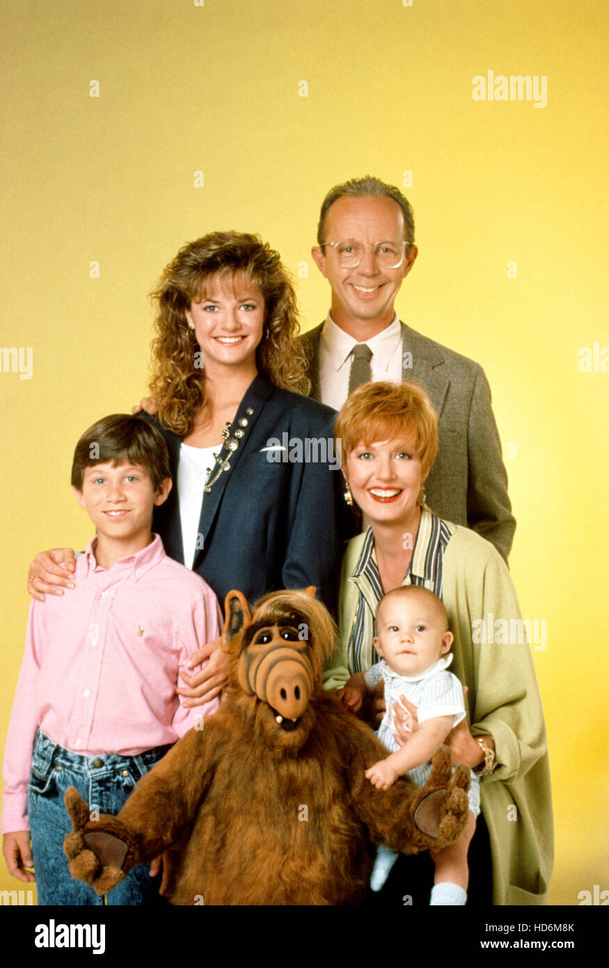 ALF, clockwise from bottom left: Benji Gregory, Andrea Elson, Max ...