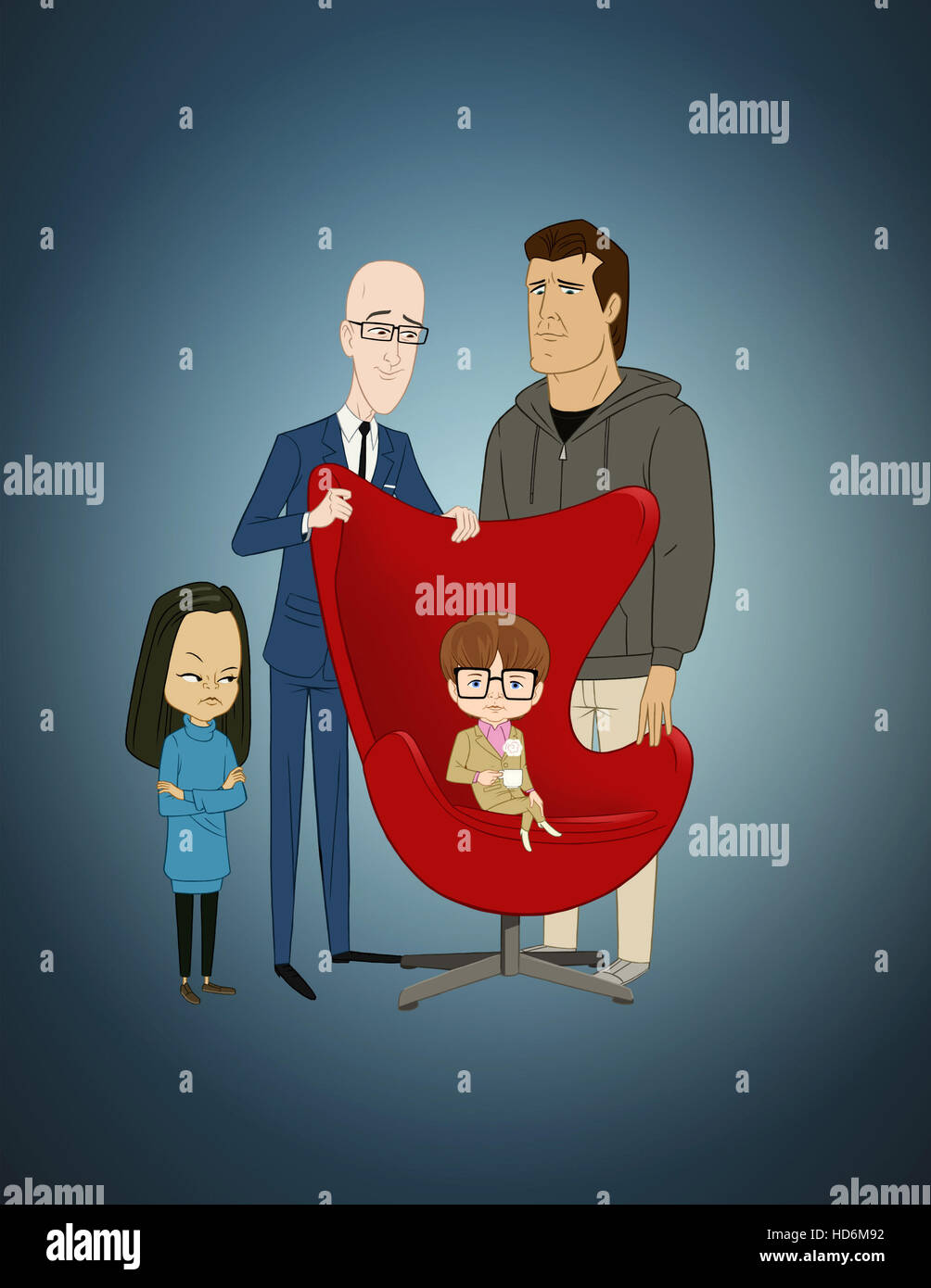 ALLEN GREGORY, (from left): Julie, Richard DeLongpre, Allen Gregory ...