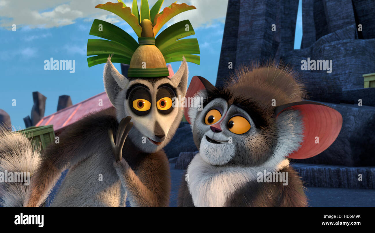 ALL HAIL KING JULIEN, (from left): King Julien, Maurice, 'Poll Position ...