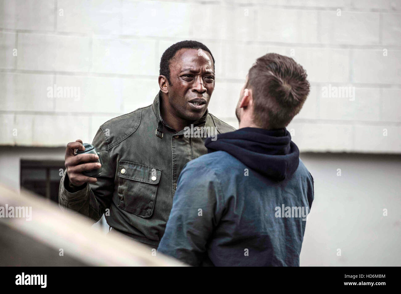 THE ALIENS, (from left): Shaun Parkes, Michael Socha (back to camera ...