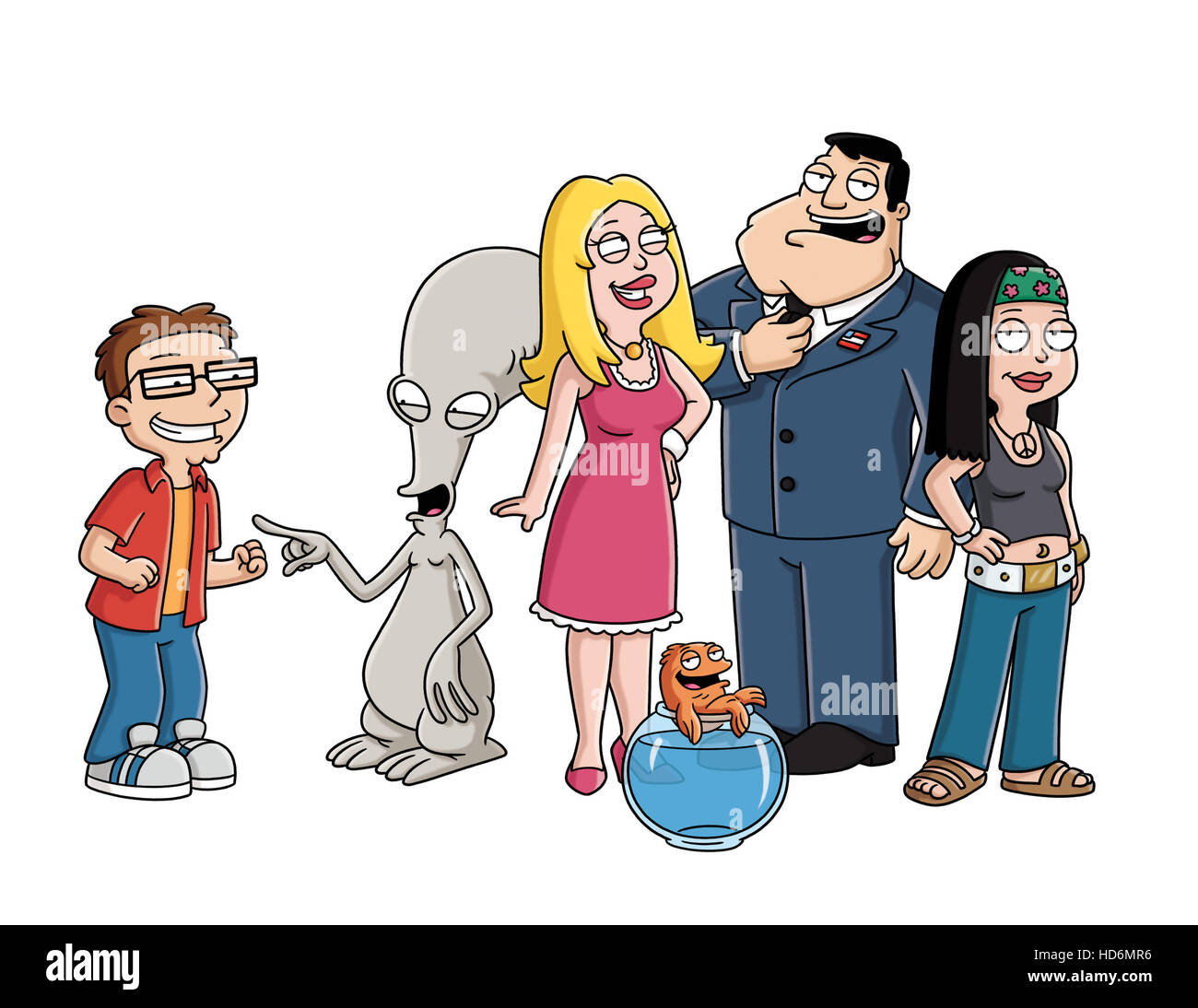 American Dad From Left Steve Smith Roger Francine Smith Klaus