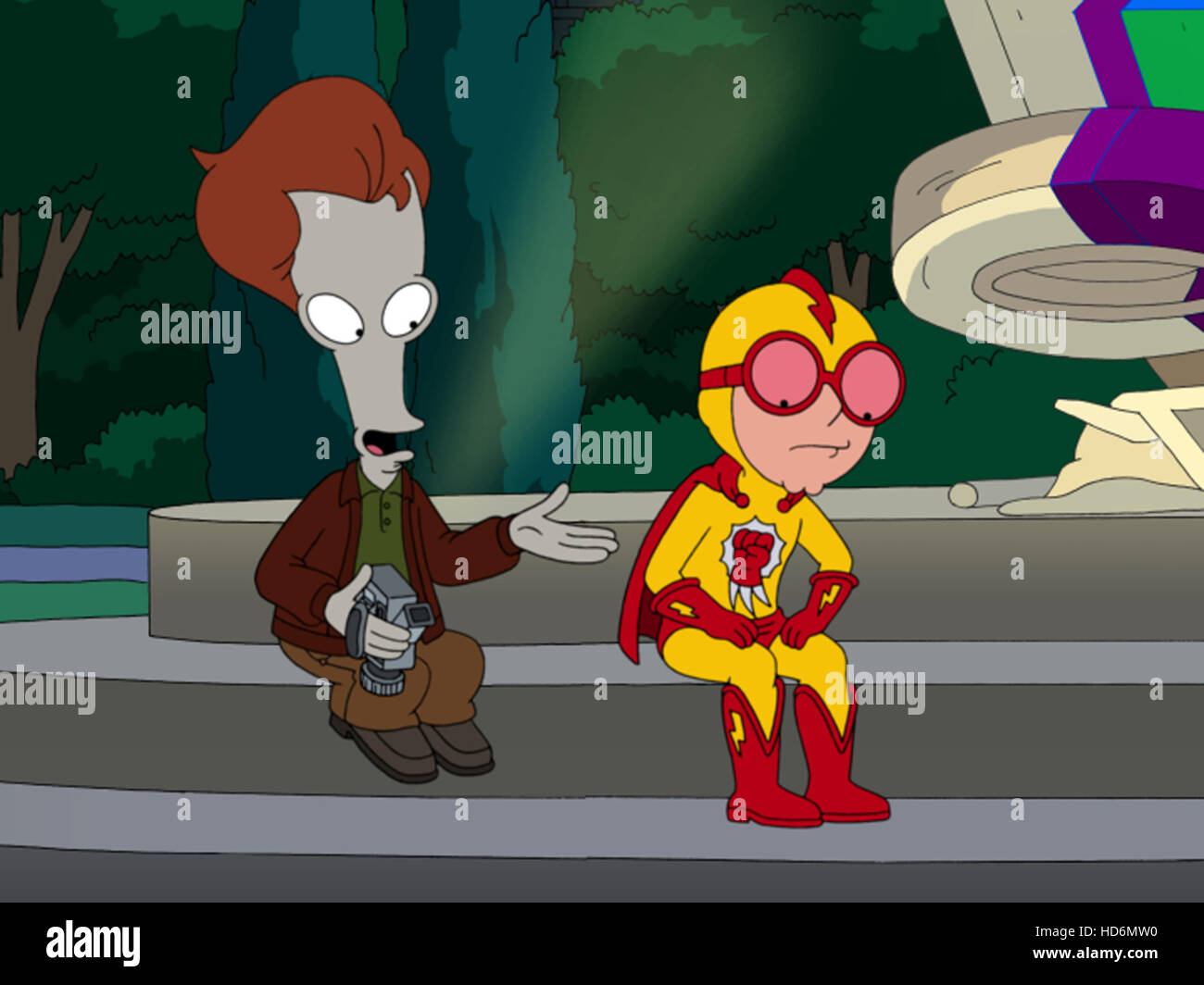 AMERICAN DAD, (from left): Roger the alien, Steve Smith, 'The Unbrave ...