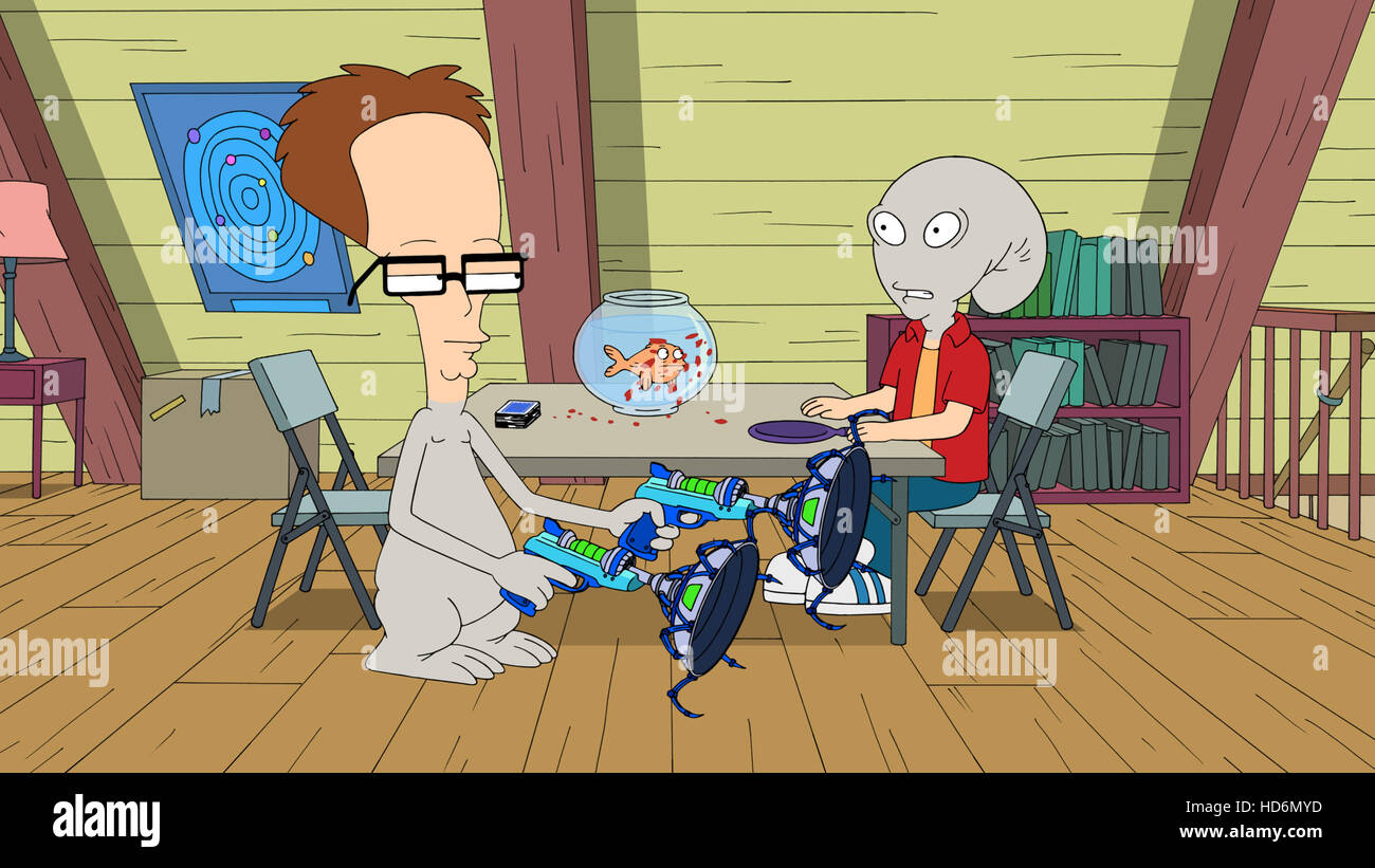 American Dad From Left Roger With Steve Smiths Face Left Klaus